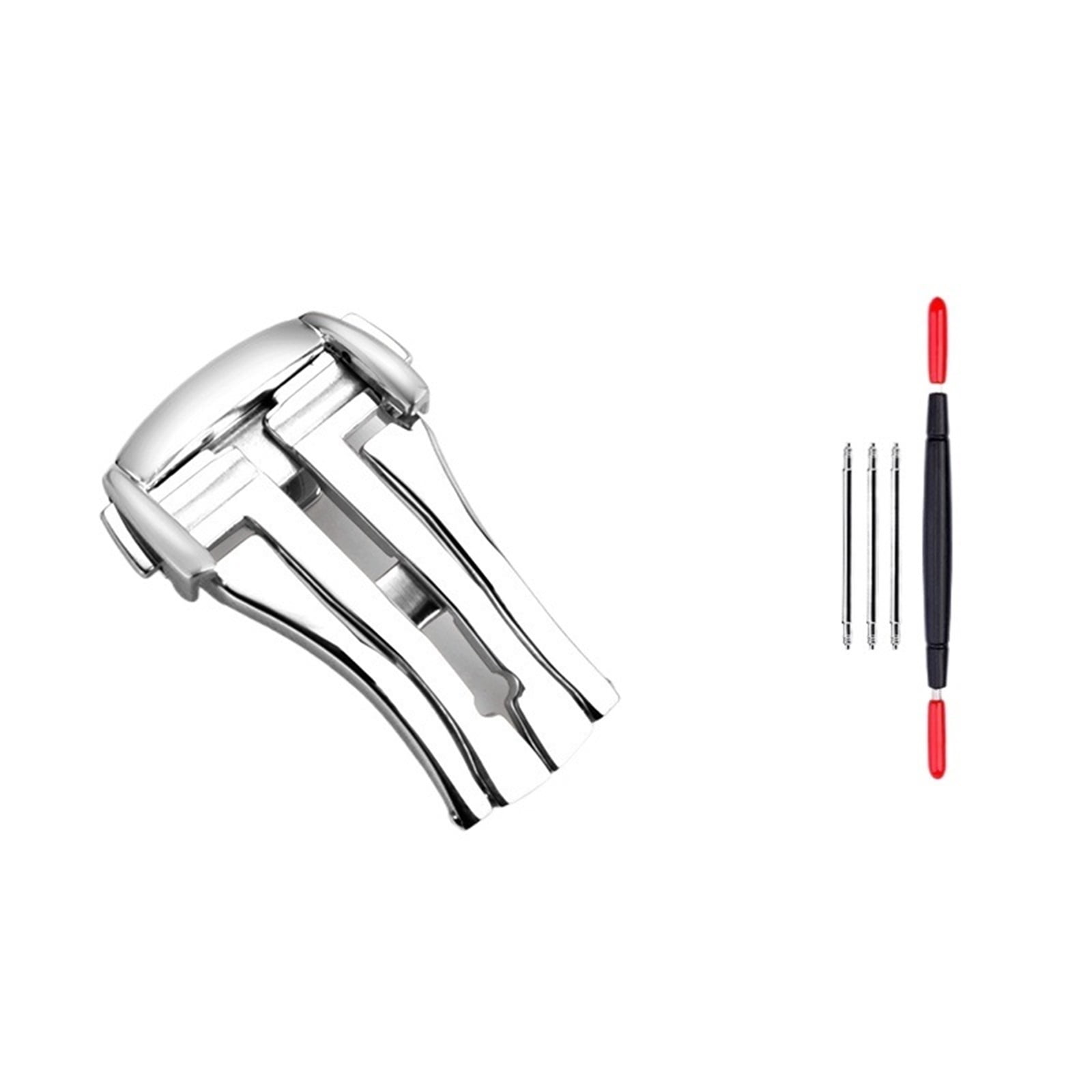 XZD Stainless Steel Watch Buckle Fit For Omega Deployment Clasp Leather ...