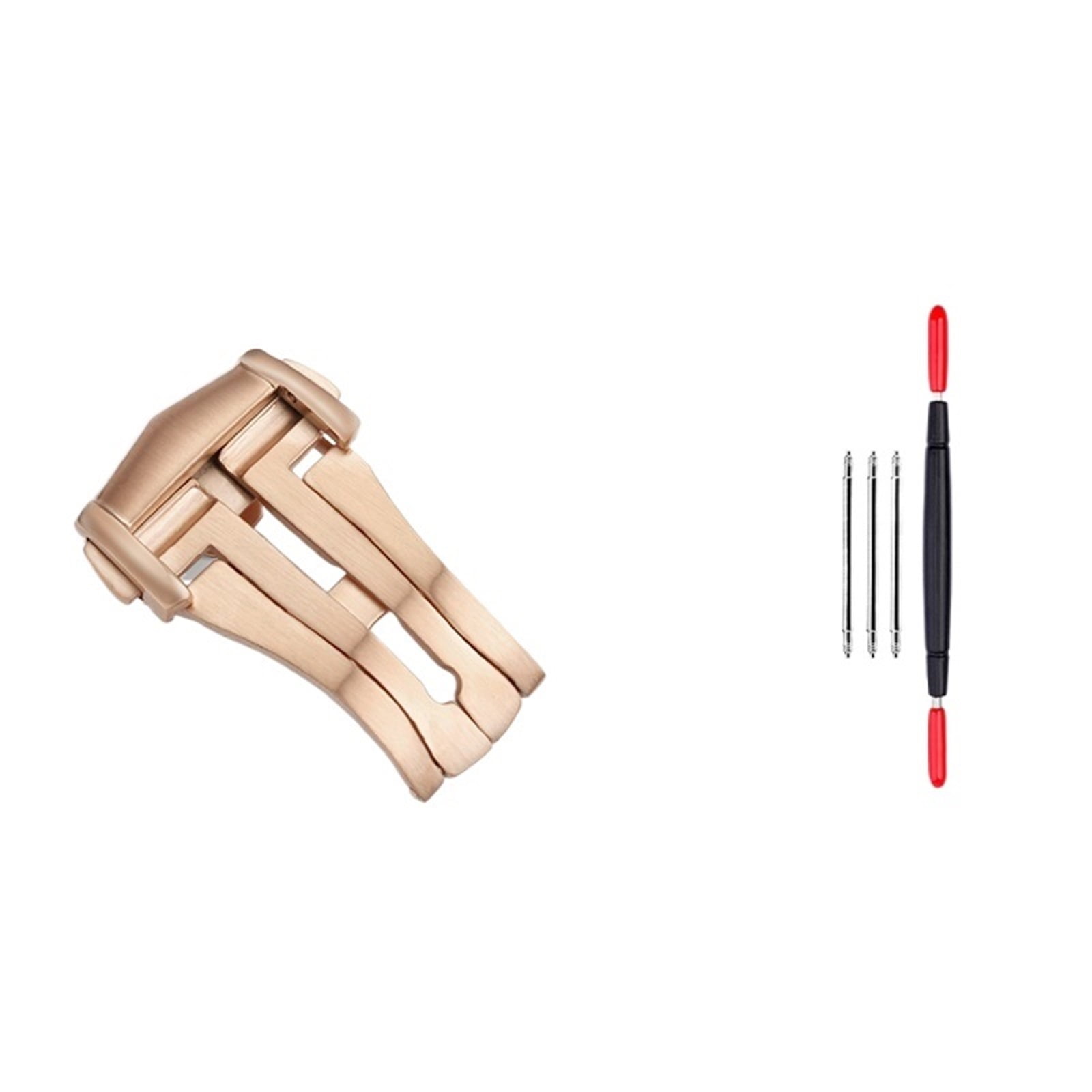 XZD Stainless Steel Watch Buckle Fit For Omega Deployment Clasp Leather ...