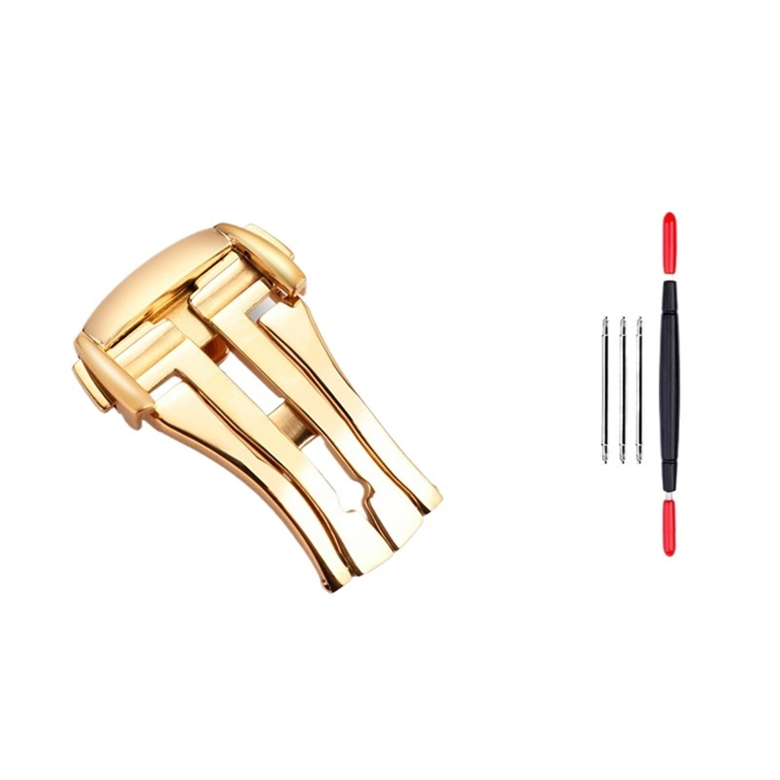 XZD Stainless Steel Watch Buckle Fit For Omega Deployment Clasp Leather ...