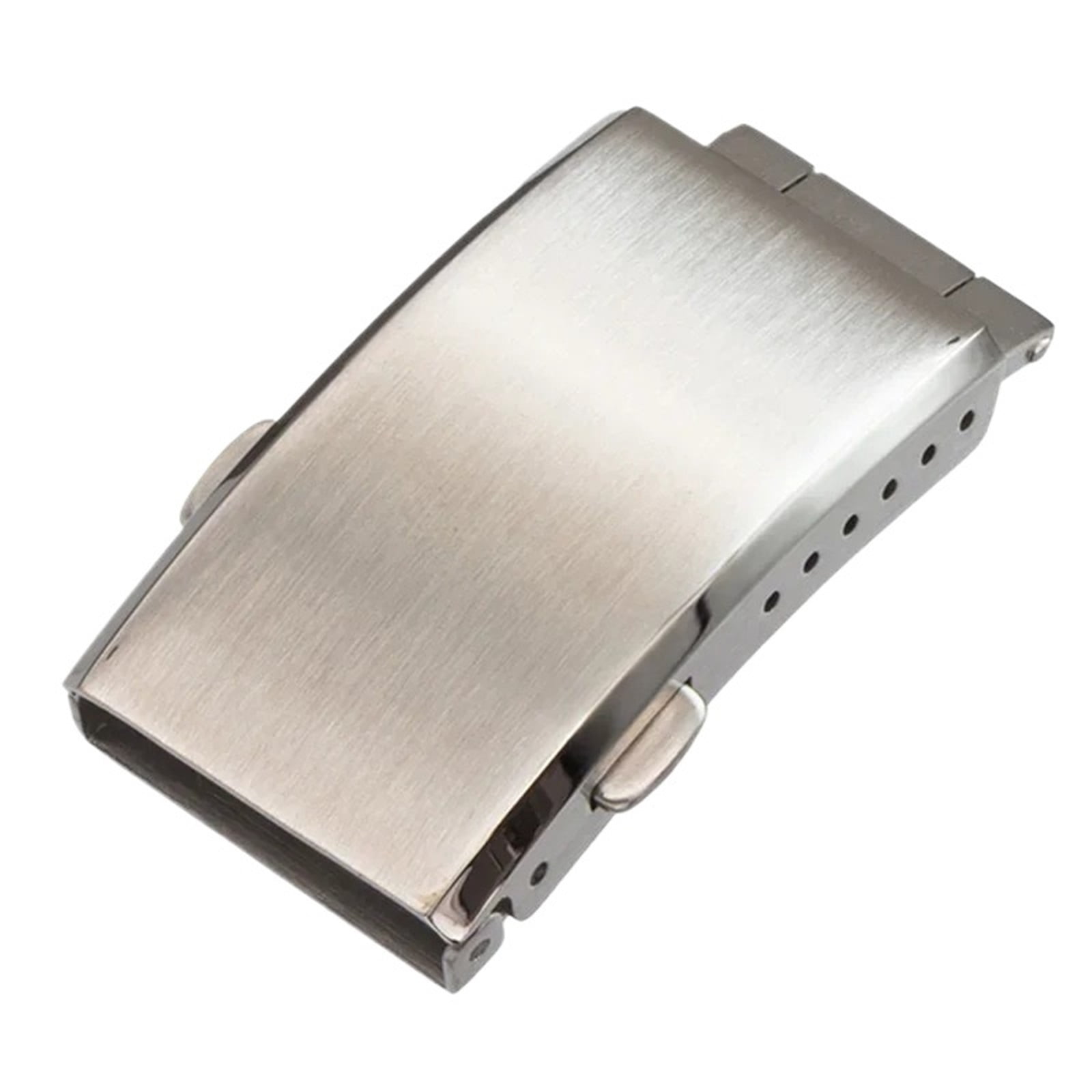 XZD Watch Clasp 18 20mm 22mm Silver Black Folding Safety Milled Clasp ...