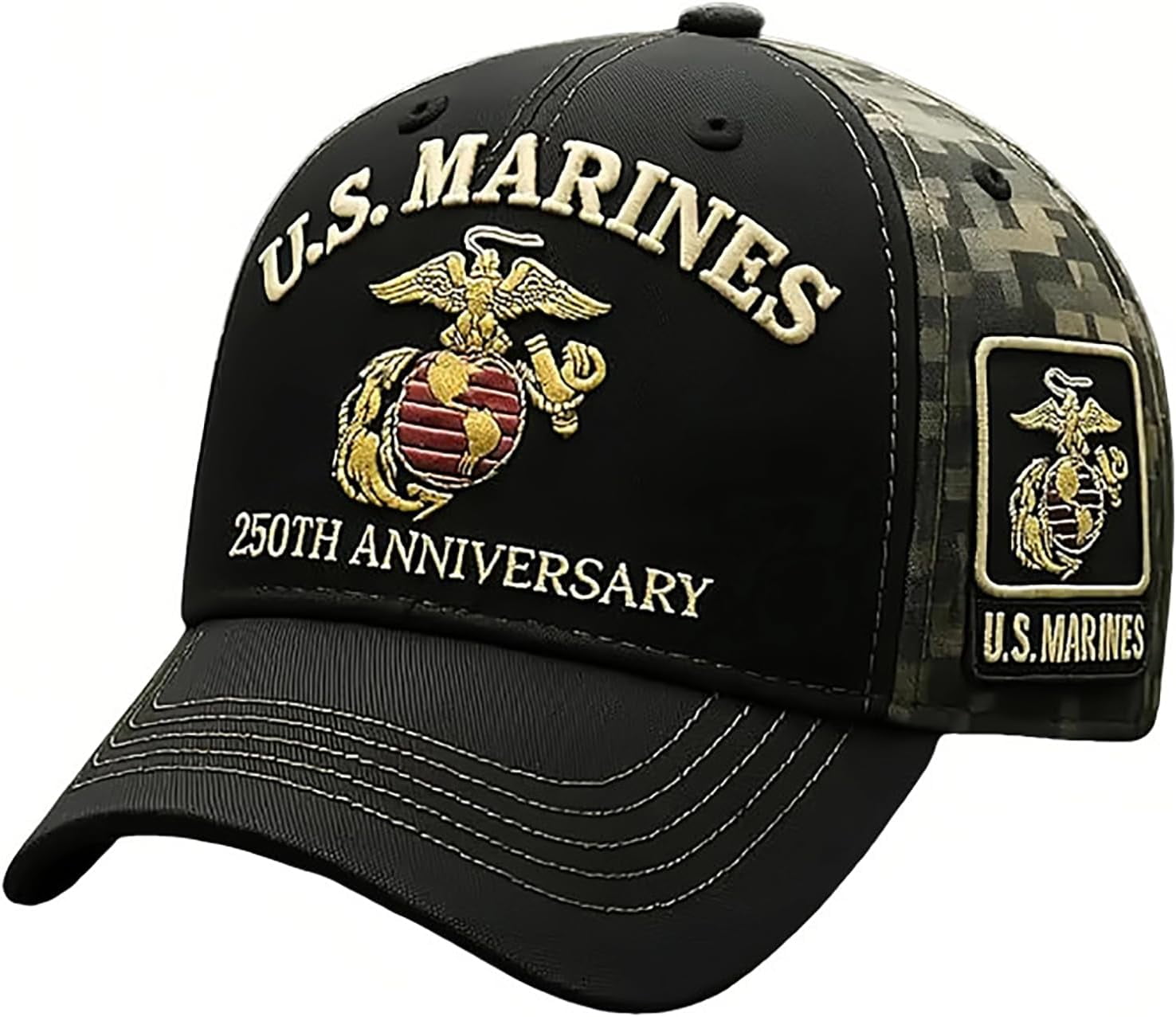 XZJ 250th Marine Corps Anniversary Cap, Adjustable USMC Military ...