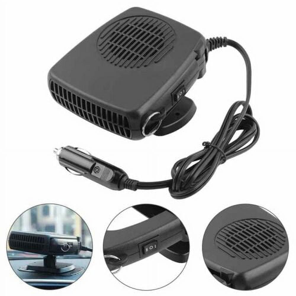 XZKING 12V 150W 2 in 1 Vehicle Cooling Fan Auto Electronic Rotatable ...