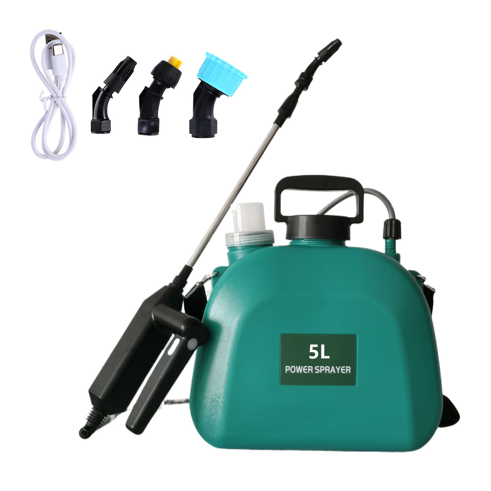 XZKING Battery Powered Sprayer 1.35 Gallon, Powerful Electric Sprayer ...