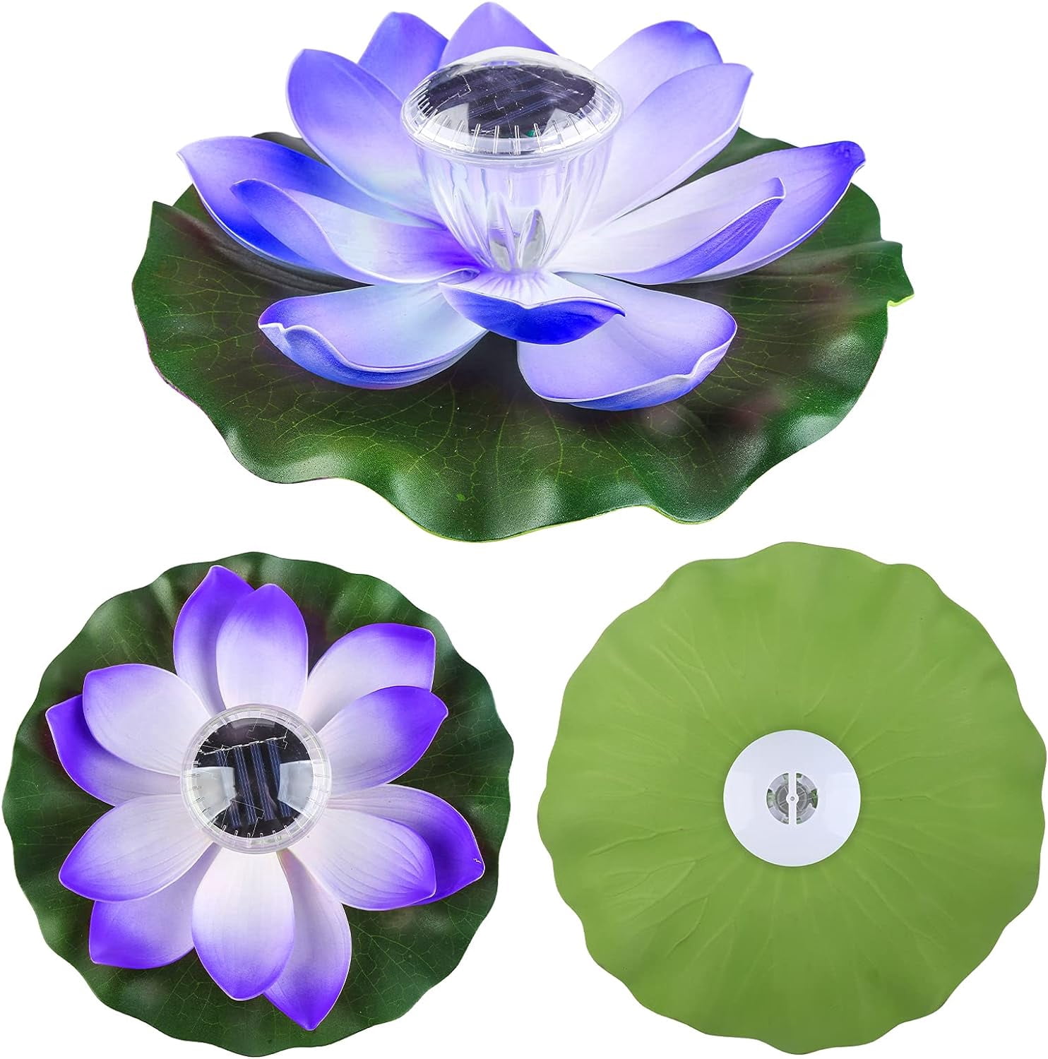 XZKING Floating Solar Pond Light Lotus Flower Solar Pool Lights Garden ...