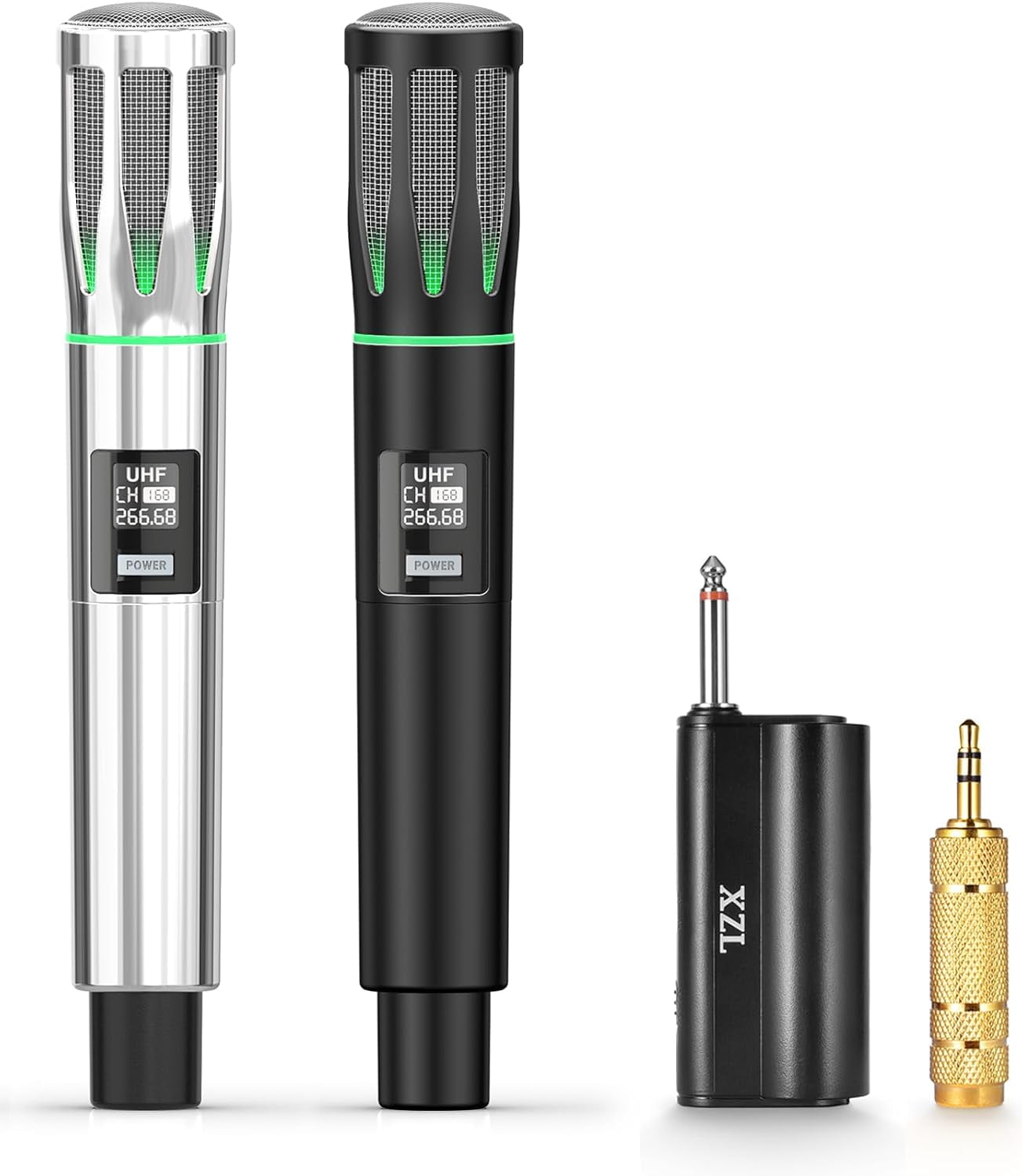 XZL Professional Wireless Microphones, Rechargeable UHF Dynamic ...