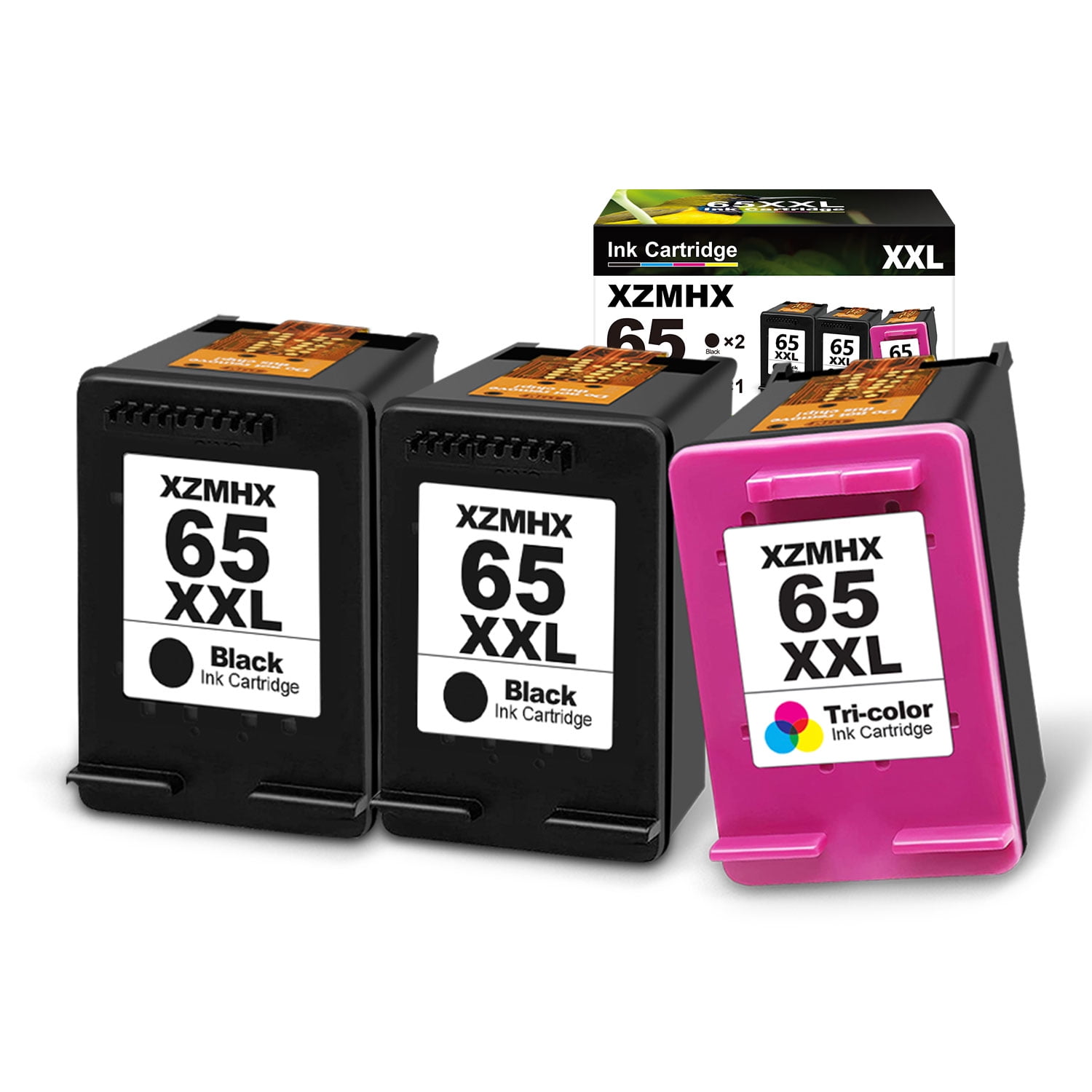 XZMHX Ink Cartridges Replacement for HP 65 XL 65XL 65XXL Combo Pack Compatible with Envy 5055 ...