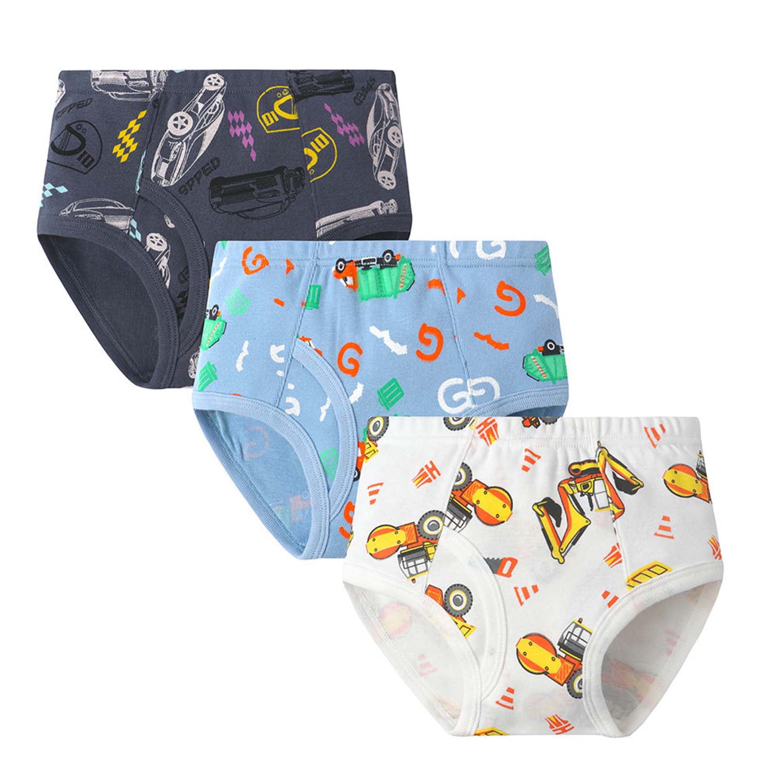 XZNPDUCQ Kids Children Boys Underwear Boxer Briefs Triangle Cute Print ...
