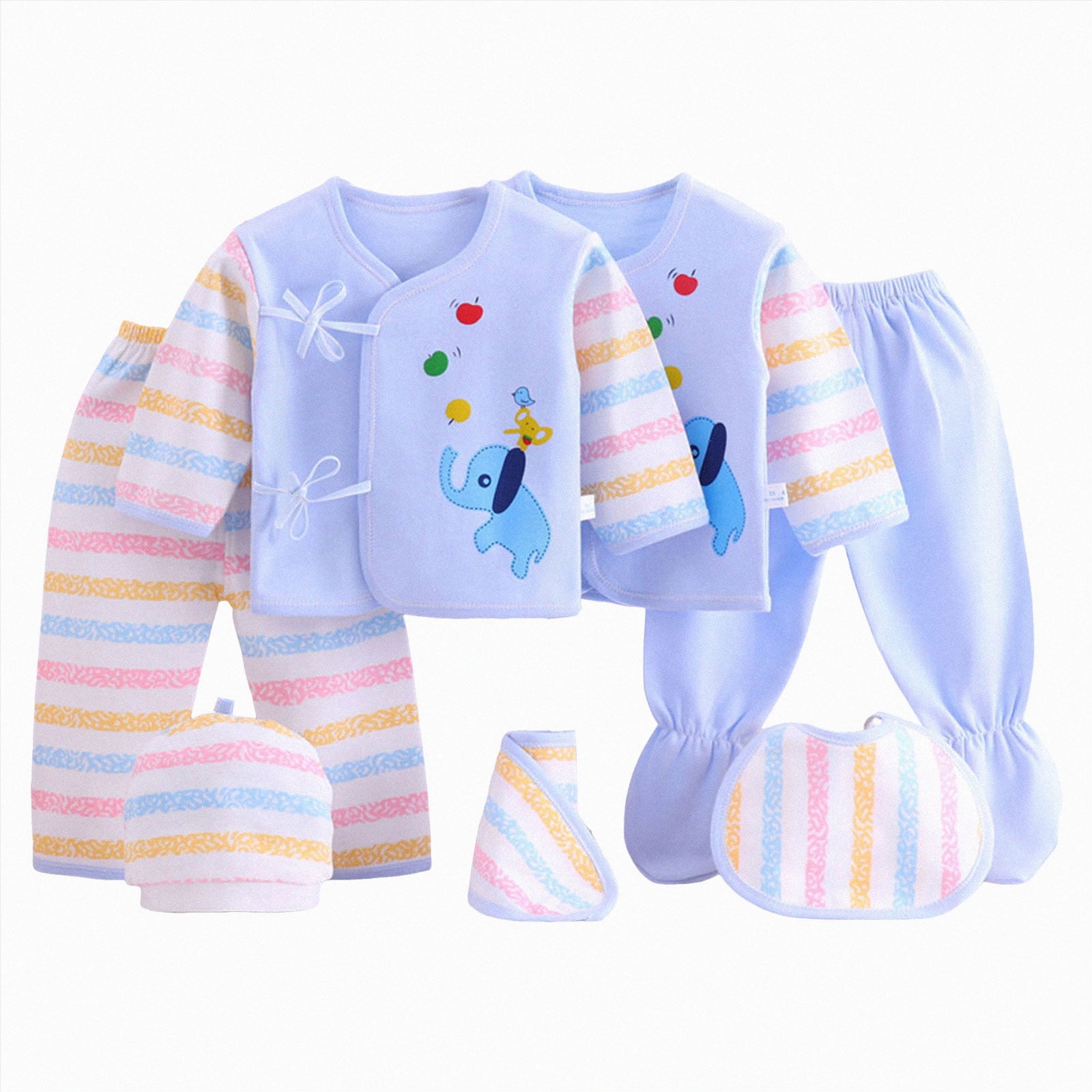 XZNPDUCQ 5PcsNewborn Baby Layette Shower Clothing Set Unisex Girl Boy ...