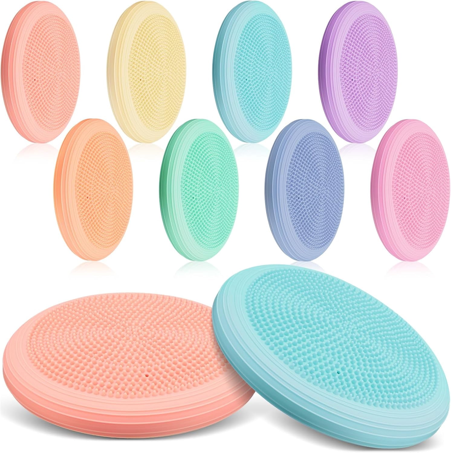 XZQFDC8 Pcs Wiggle Seat Inflated Wobble Cushion Sensory Seat Flexible ...