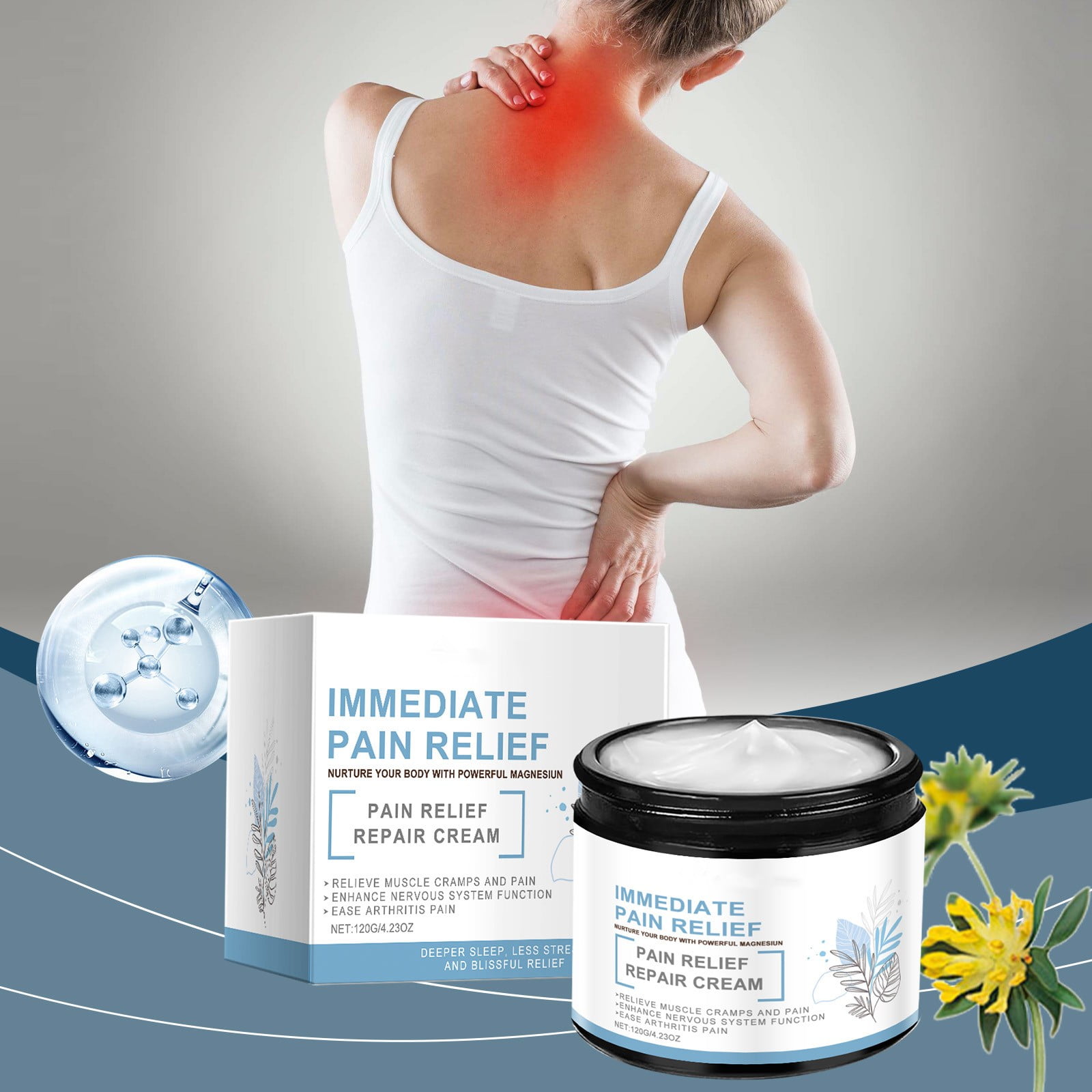 XZSMGS Magnesium Cream New Joint&Muscle Soothing Cream for Joint ...