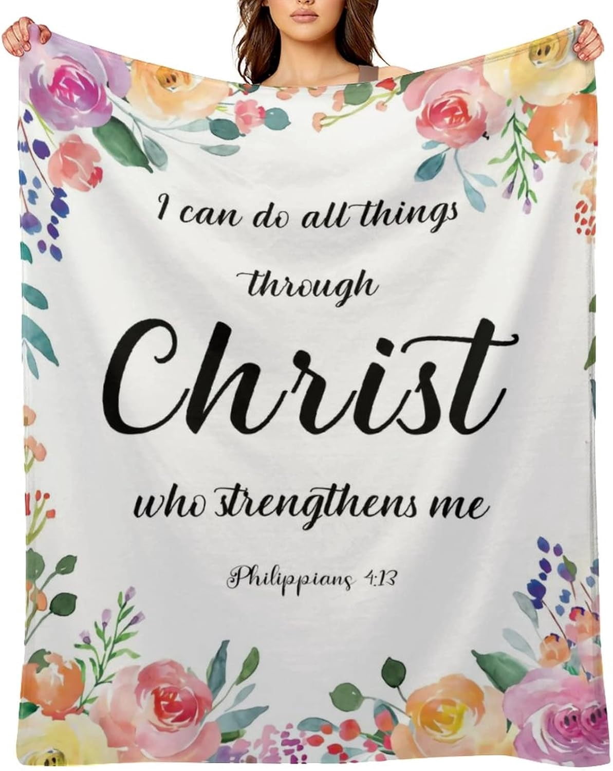 XZYG Scripture Blanket Inspirational Christian Throw Blanket Spiritual ...
