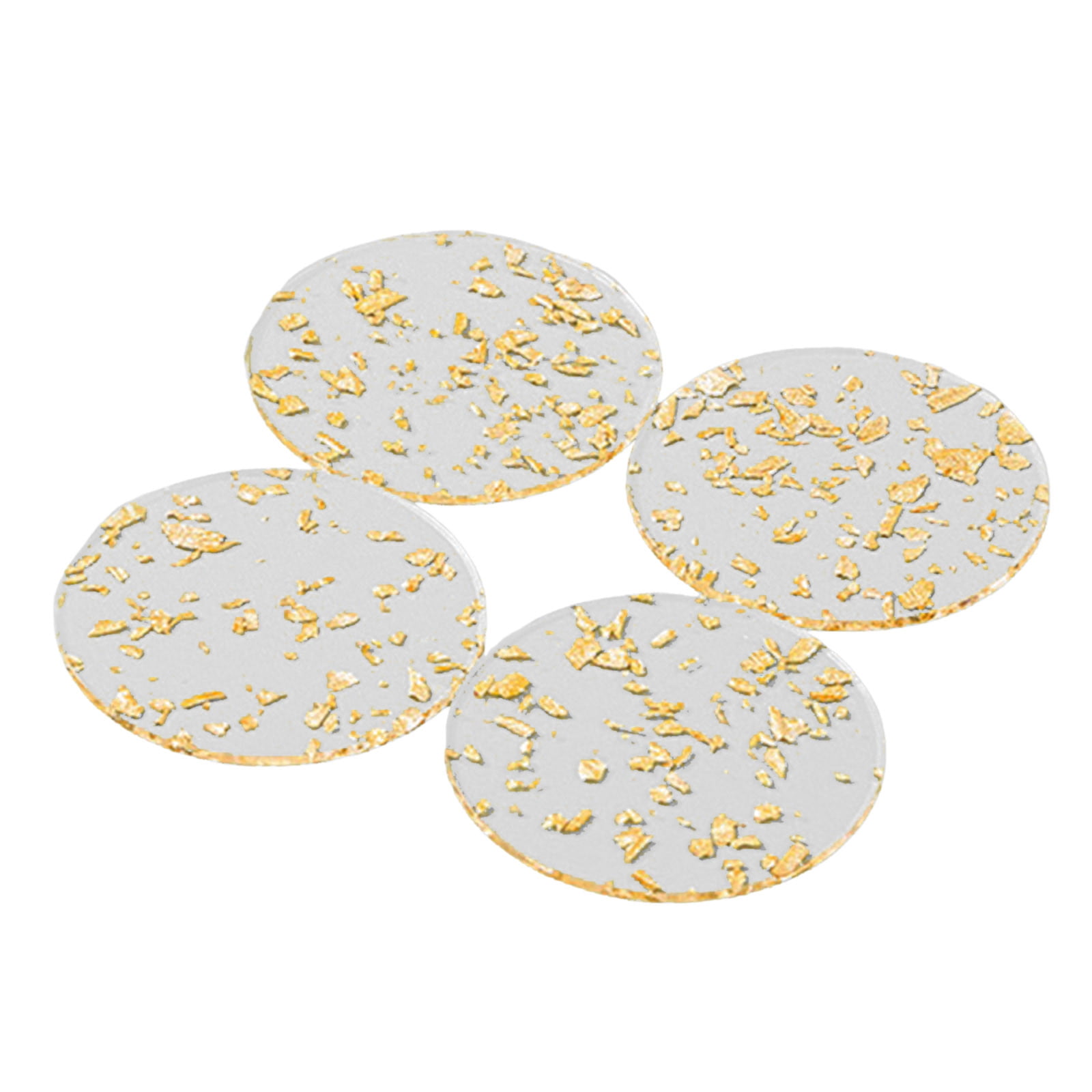 XZYYR 1Pcs Acrylic Gold Leaf Tea Thermal Insulation Crafts Coffee 2x4 ...