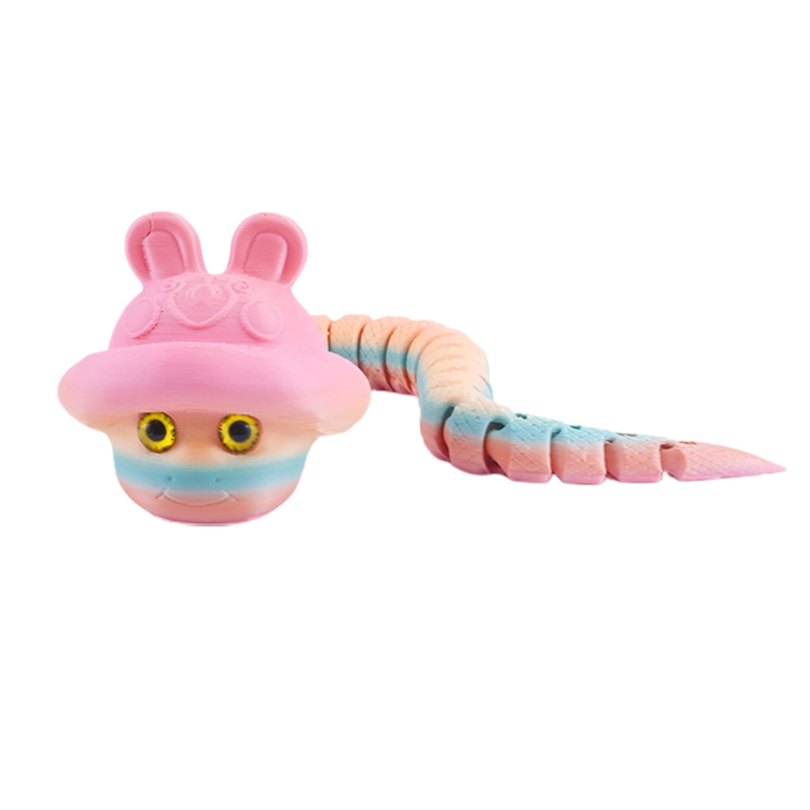 XZYYR 3D Printed Cute Rabbit With Hat Cartoon Year Movable Limb Joint ...