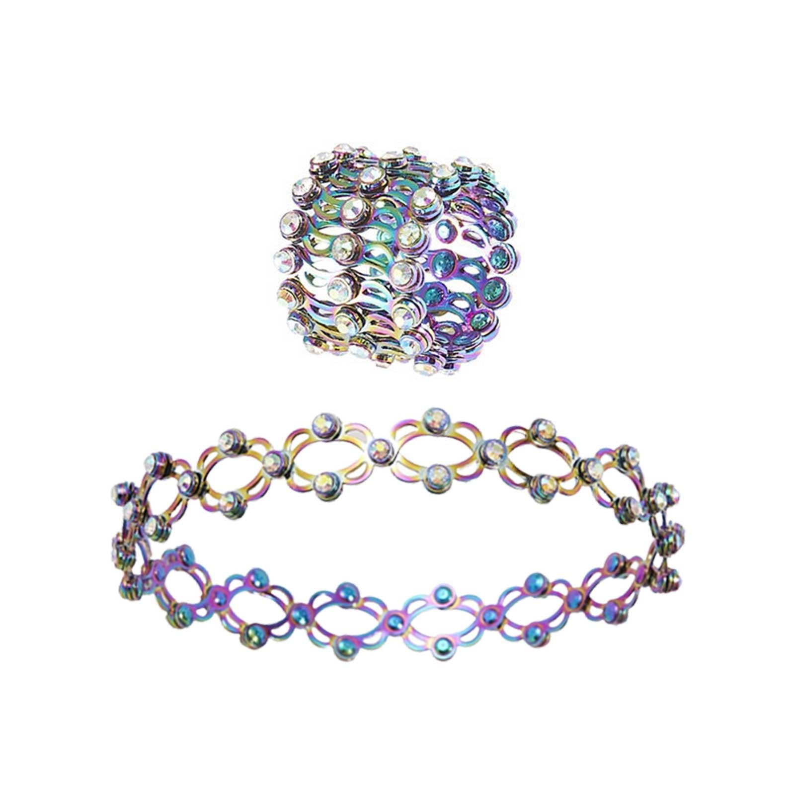 XZYYR Adjustable Transform Bracelet Ring Folding Retractable Ring ...