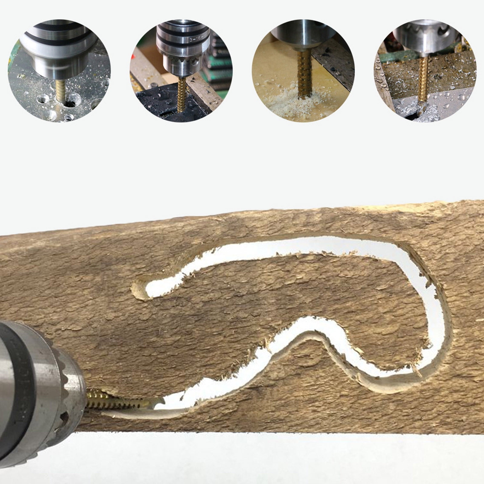 XZYYR Cutting Carpenter Side Cutting Tap Spiral Saw Drill Bit ...