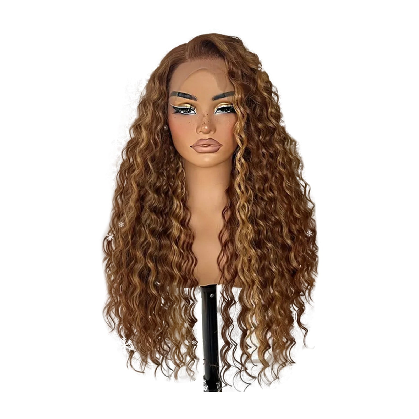 XZYYR Front Lace Wig Front Lace Wig Women's Highlighted Gradient Long ...