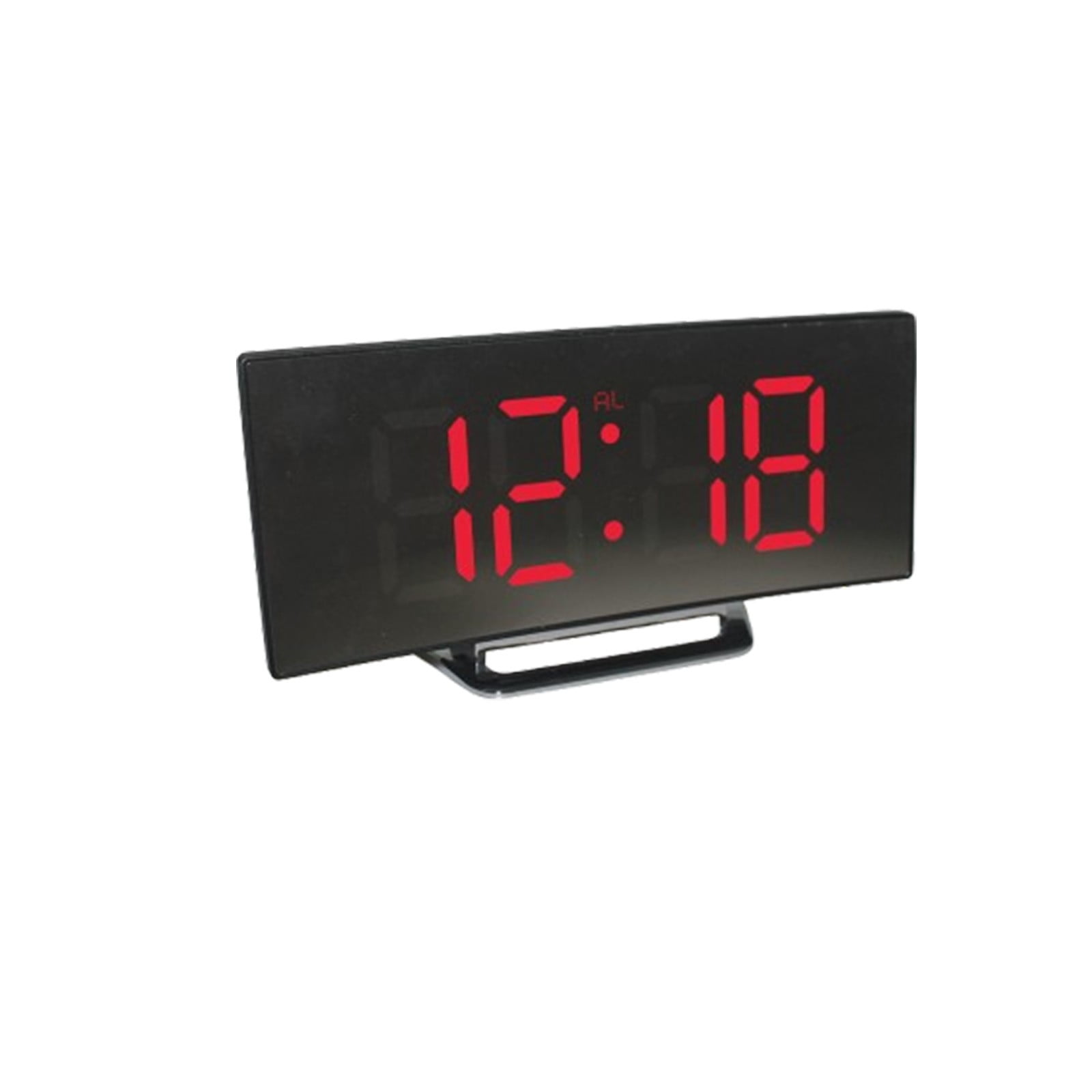 XZYYR Large LED Digital Alarm Clock With Curved Screen For Bedroom Desk ...
