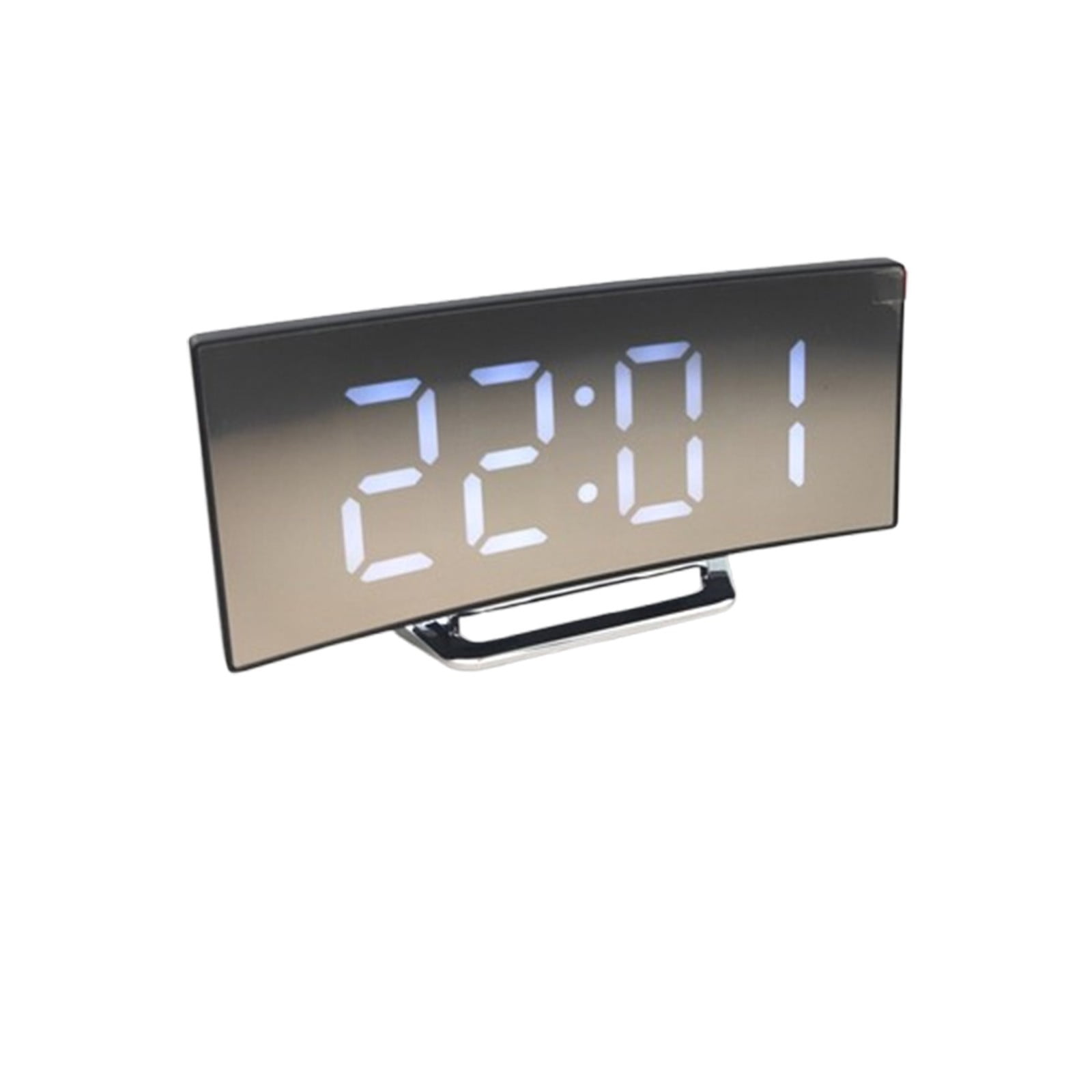 XZYYR Large LED Digital Alarm Clock With Curved Screen For Bedroom Desk ...