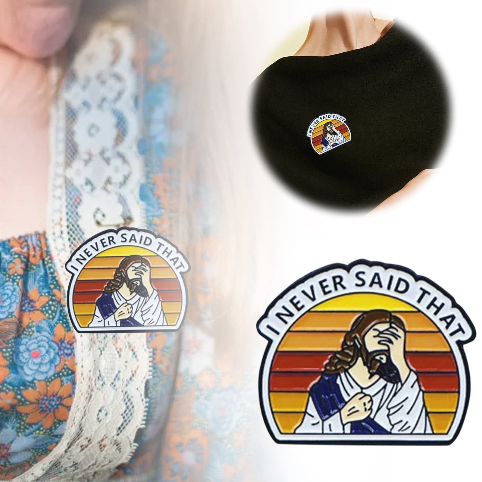 XZYYR Never Mentioned That Pin Brooch Cool Word Pin Cute Cartoon Social ...