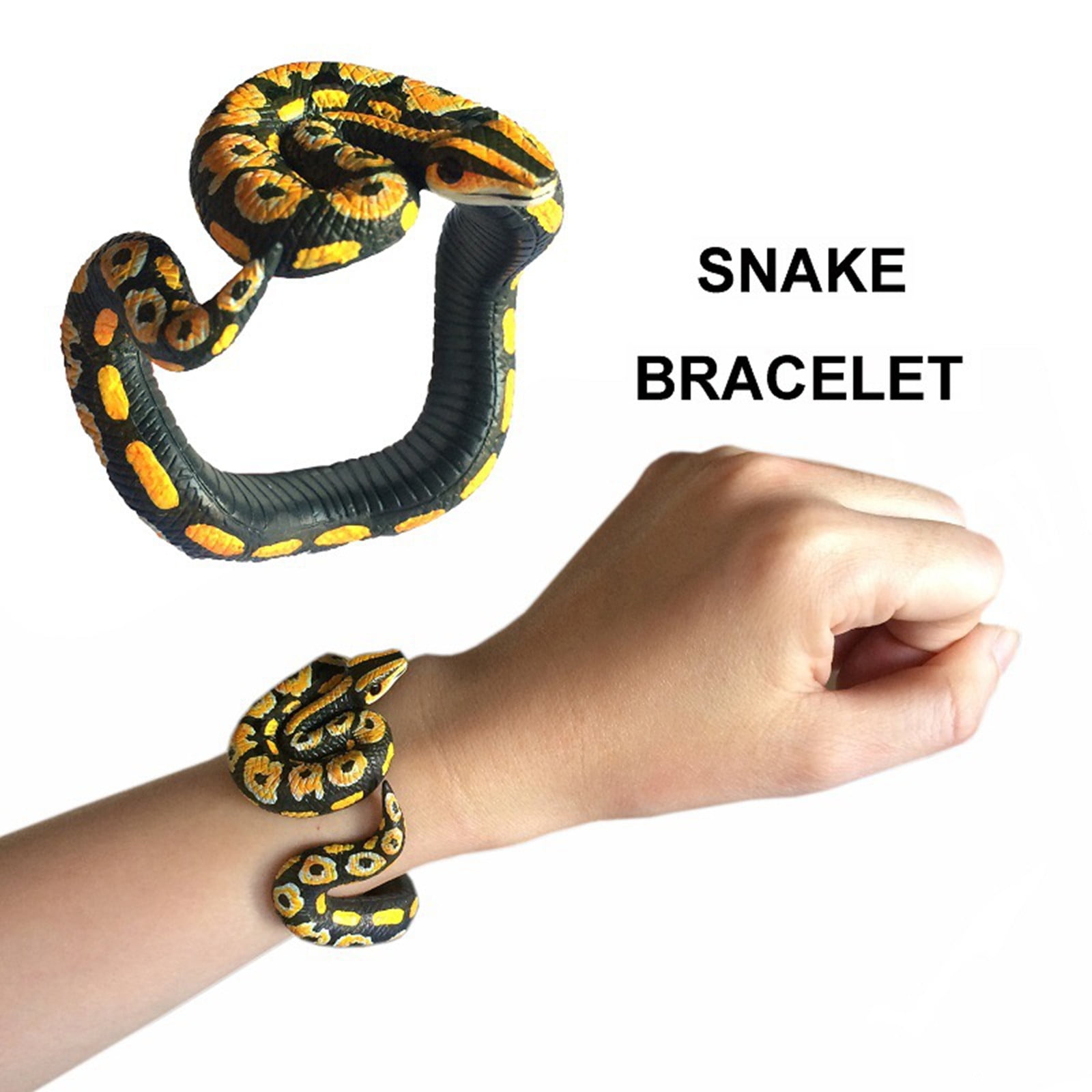 XZYYR Toy Snake Bracelet Snake Wrist Band Snake Wristband Prank Toys ...