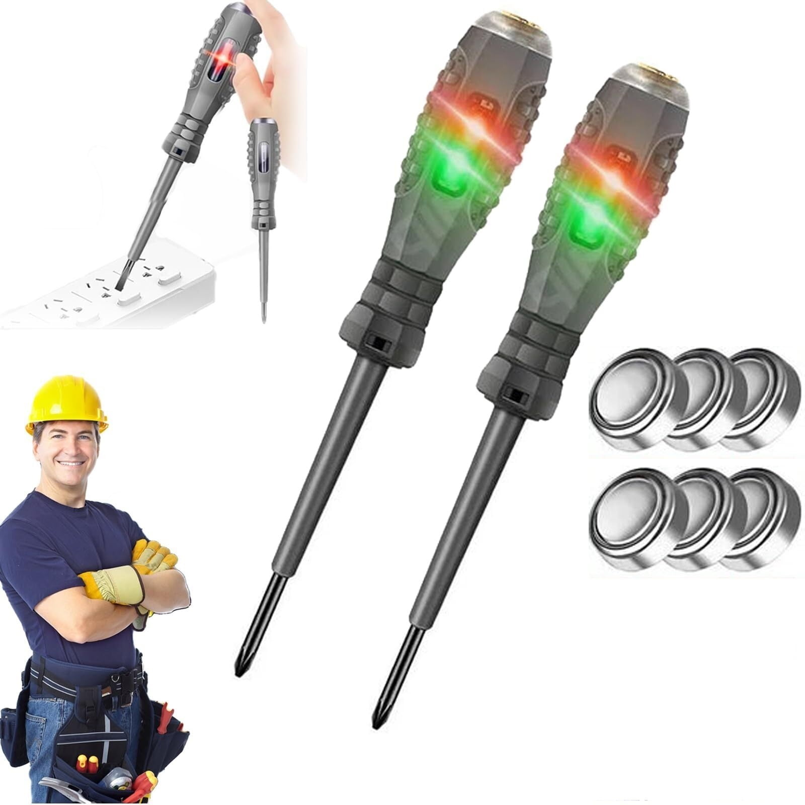 XZZ 2-in-1 High Torque Strong Magnetic Screwdriver Electricity Detector ...