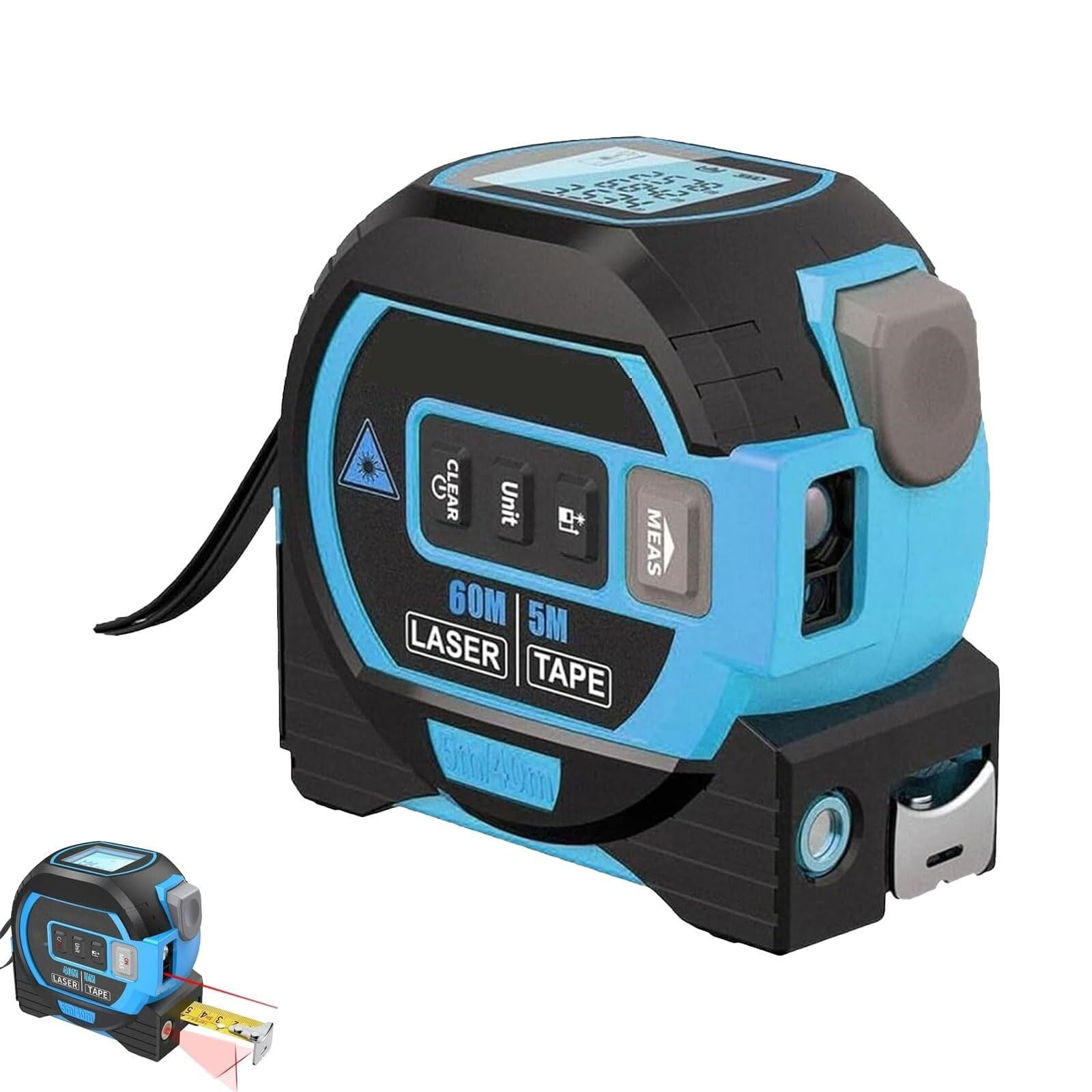 XZZ The Almighty Ruler 3-in-1 Laser Measuring Tape, Almighty Ruler ...