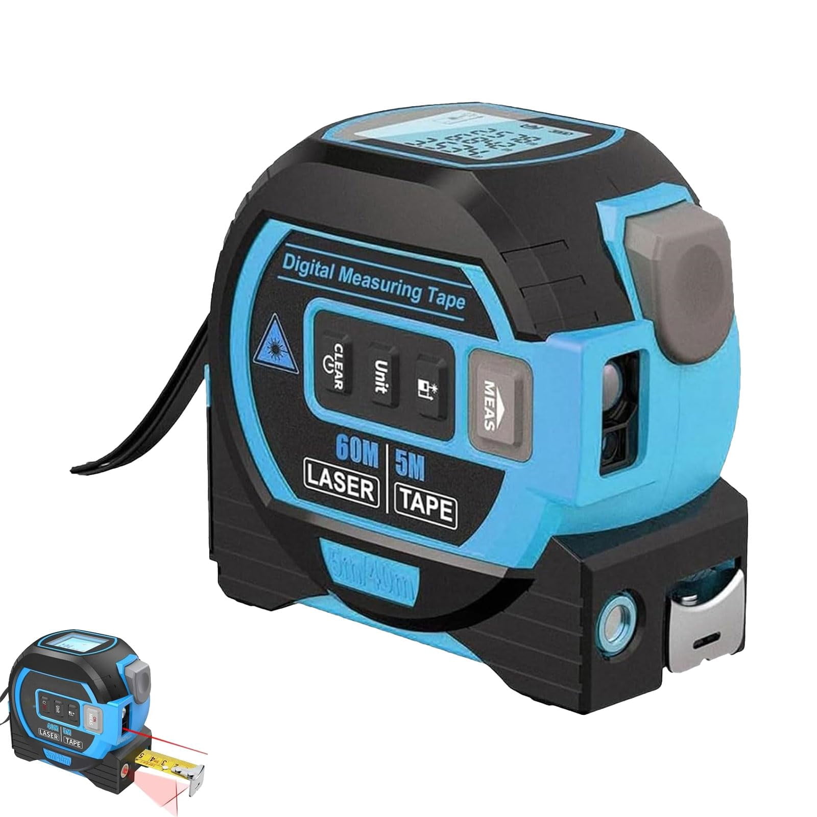 XZZ The Almighty Ruler 3-in-1 Laser Measuring Tape, Almighty Ruler ...