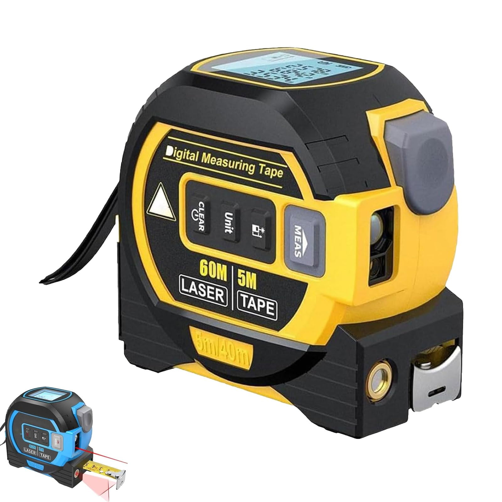 XZZ The Almighty Ruler 3-in-1 Laser Measuring Tape, Almighty Ruler, Almighty Tools Tape Measure ...