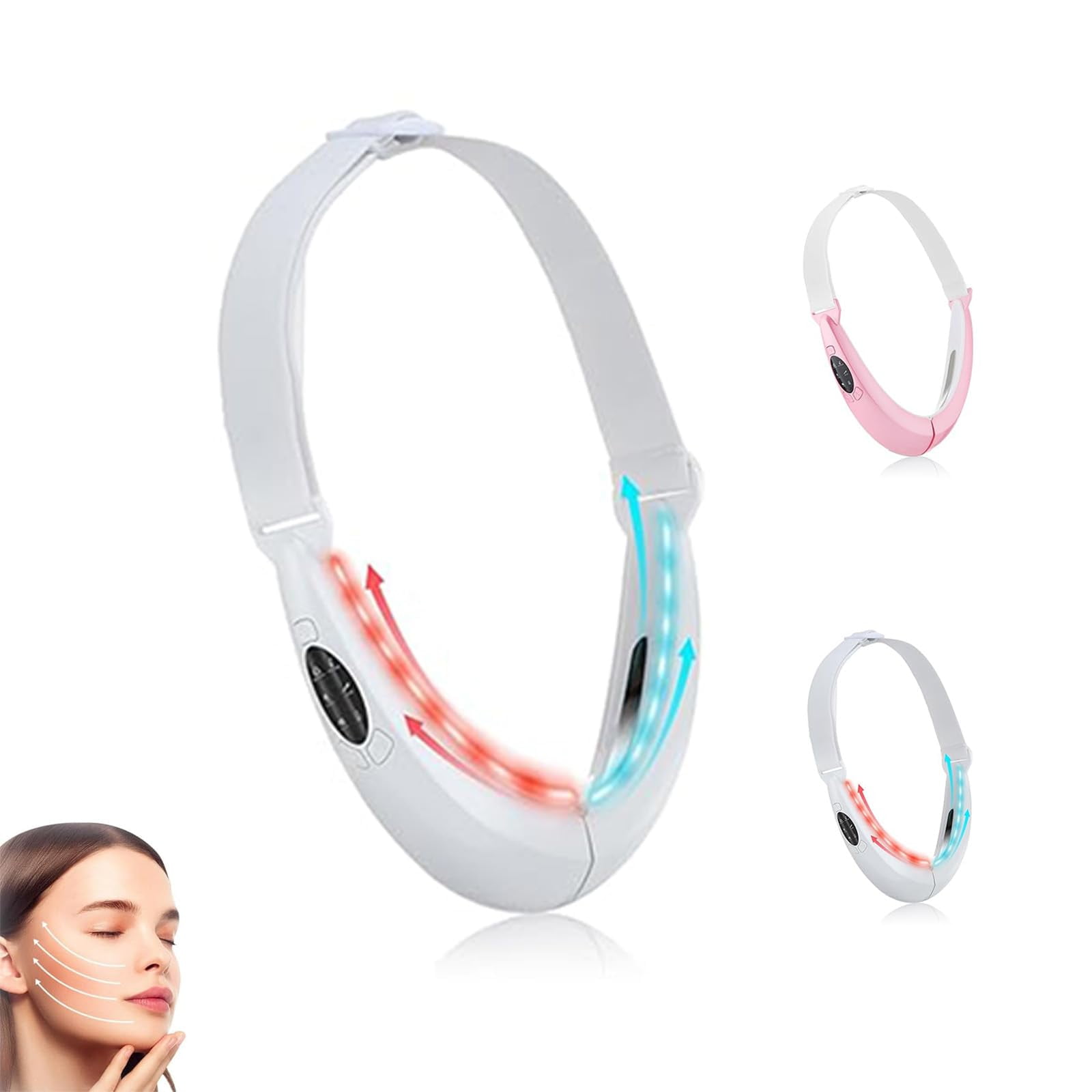 XZZ Face Massager, V Face Beauty Device, Electric Double Chin Reducer & V Line Face Lifting ...