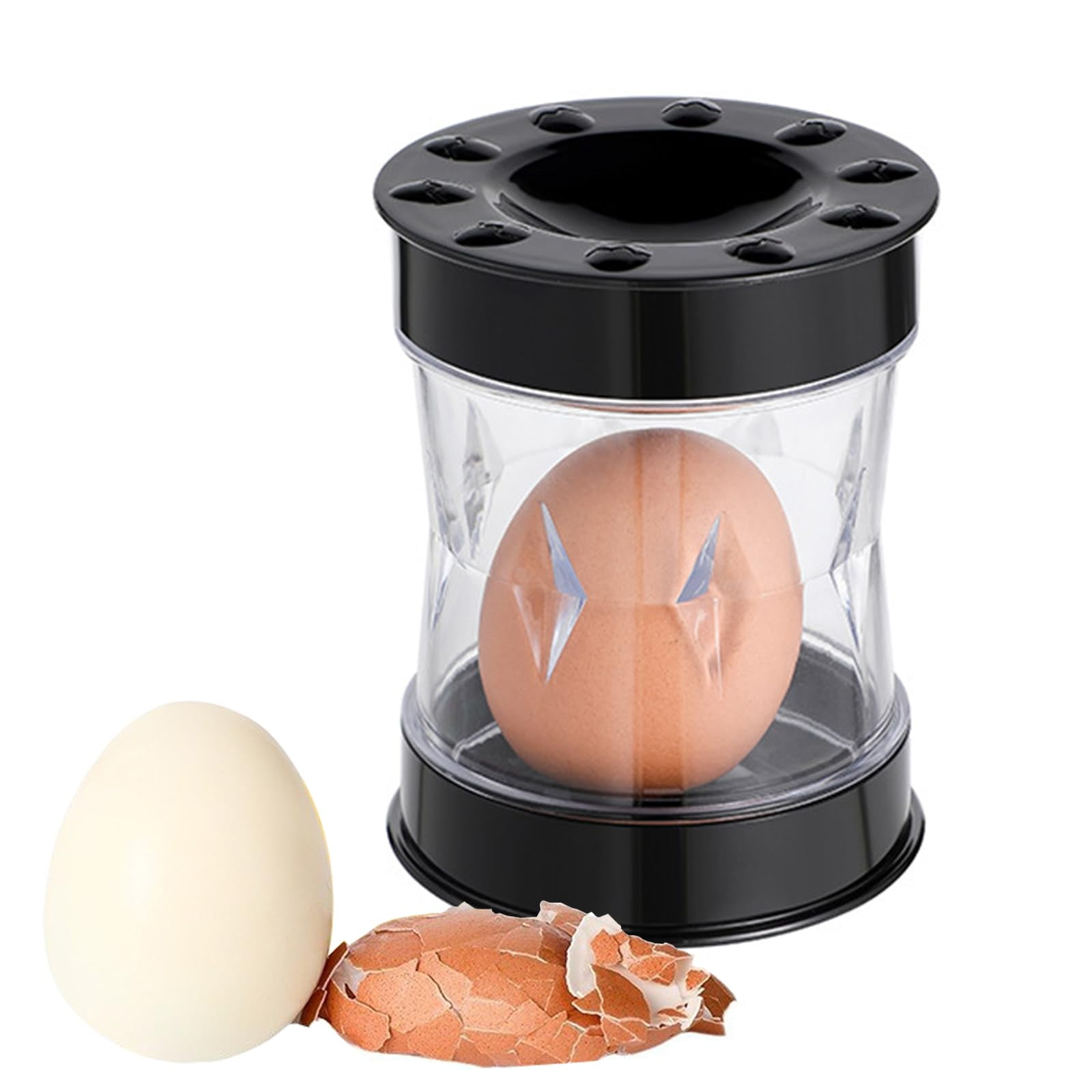 XZZ Hard boiled egg peeler tool, 2025 new Boiled egg sheller, egg shell ...