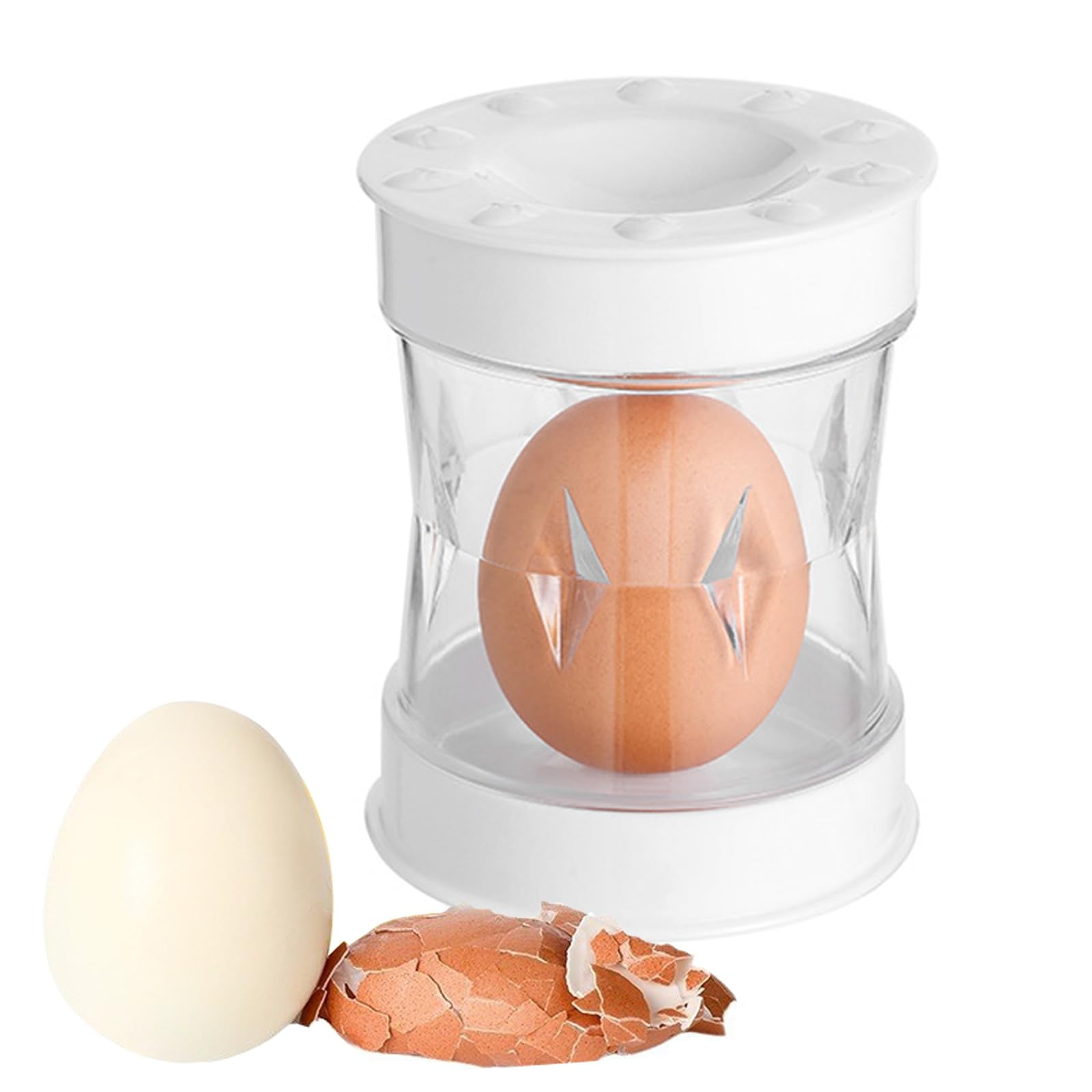 XZZ Hard boiled egg peeler tool, 2025 new Boiled egg sheller, egg shell ...