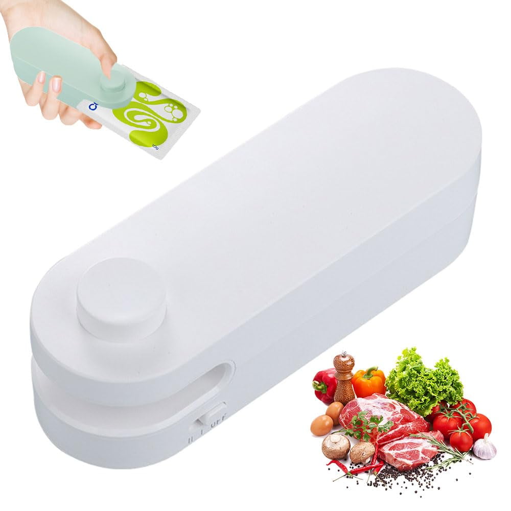 XZZ Mini Bag Sealer, 2025 Upgrade Portable Handheld Vacuum Food Sealer Bag Sealing Machine, New ...