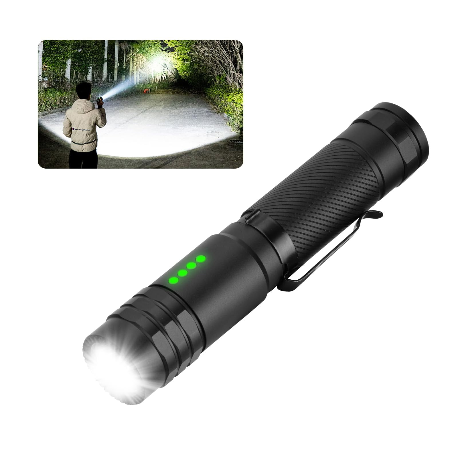XZZ Rechargeable Flashlights 3000 Lumen, Super Bright Flashlight ...