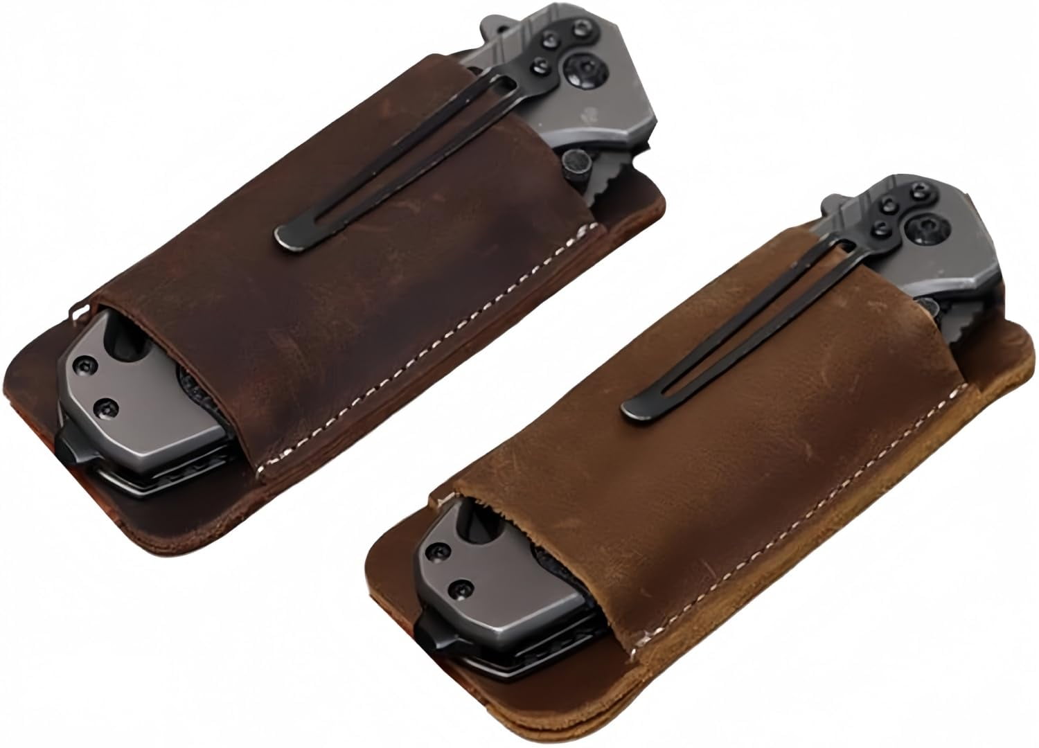 XZZ Retro Belt Carrying Leather Knife Scabbard Horizontally,2025 New ...