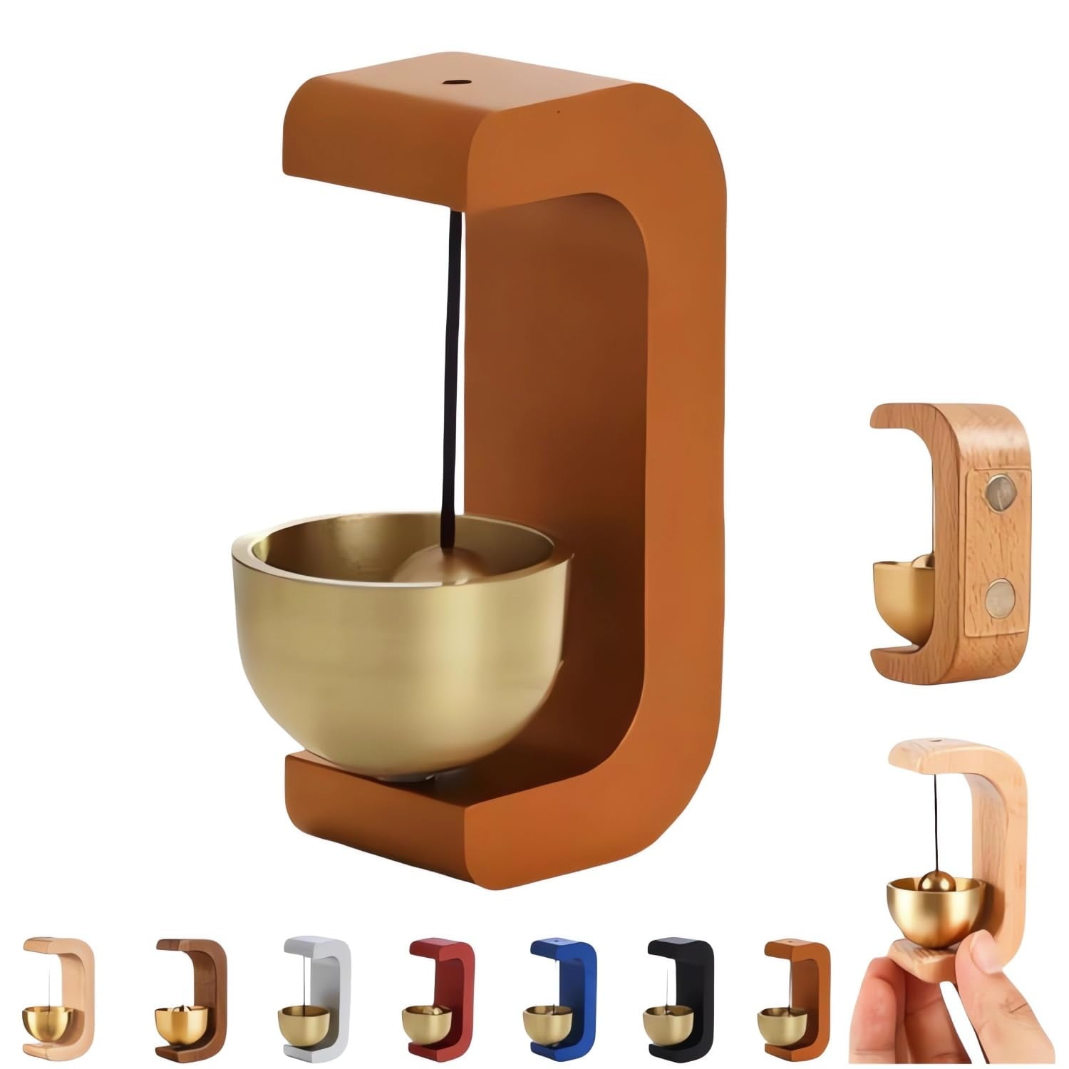 XZZ Suction Door Type Solid Wood Wind Chime, Shopkeepers Bell for Door ...