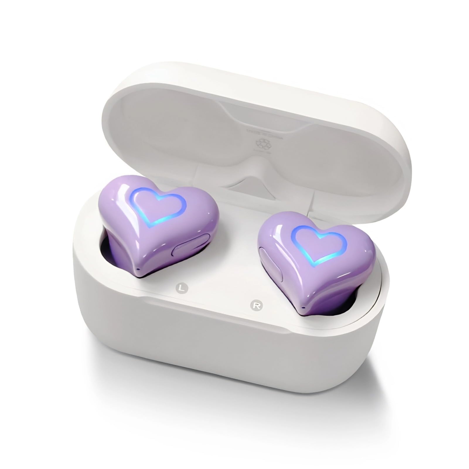 XZZ Wireless Earbuds Stylish Heart Shaped, HiFi Stereo Sound Bluetooth ...