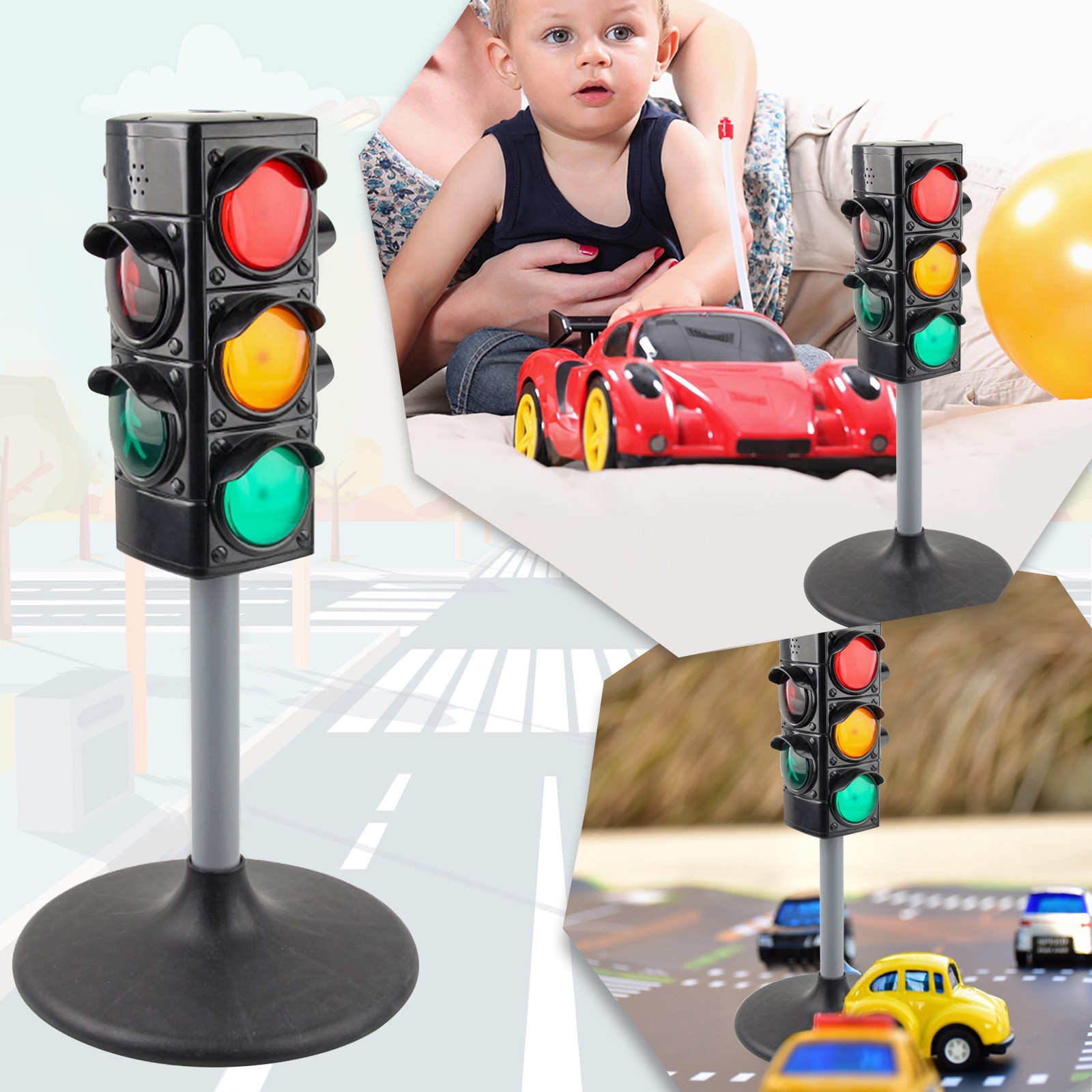 XZZjjl 4th of the July Puzzles Ages 4-6 Traffic Signs Street Light ...