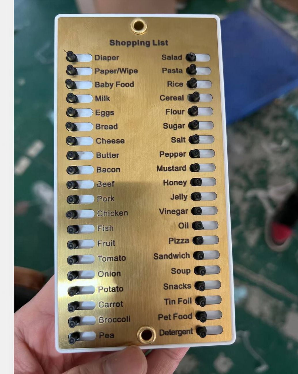 XaTanion Grocery List Shopping List Memory Reminder Board Reusable ...