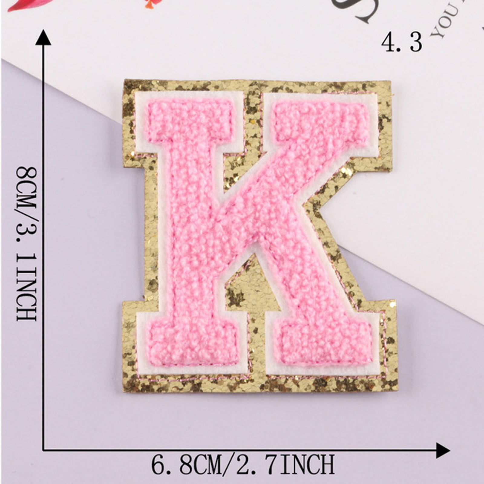 XaTanion Letter Patches Computer Embroidery Label Towel Embroidery English Letter Patch Sticker ...