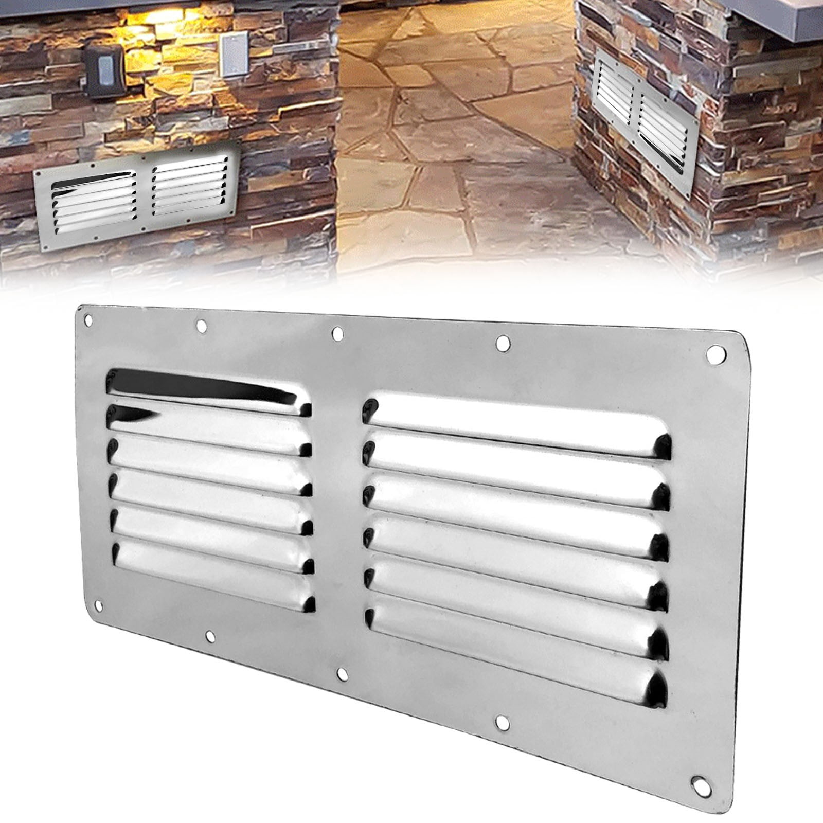 XaTanion Stainless Steel Louvered Vent Grill for Engine and Cabin ...