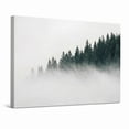 XaaKee Canvas Art Prints Wall Art Alpine Ridge Mystical Misty Forest ...