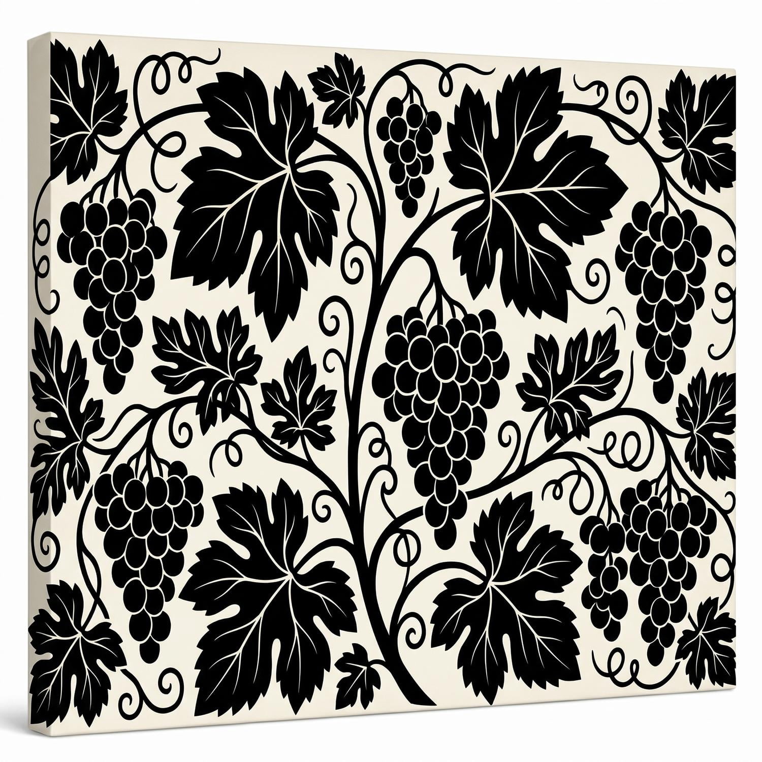 XaaKee Wall Art Canvas Prints Elegant Grape Vines Botanical ...