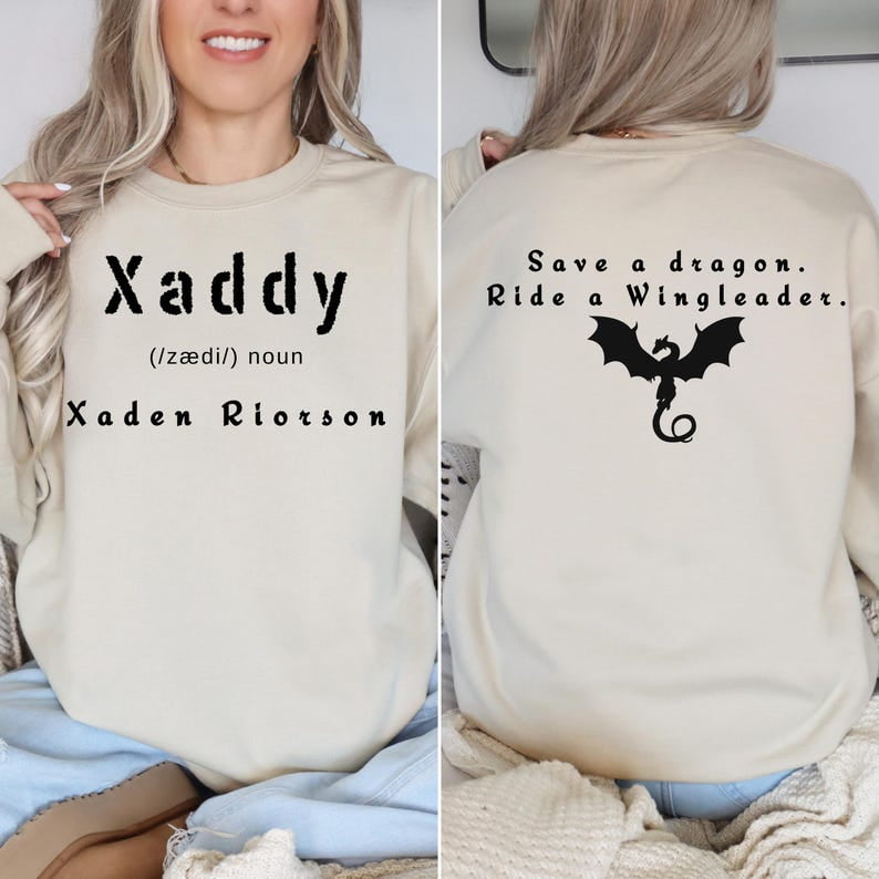 Xaddy, Xaddy Sweatshirt, Xaden Riorson, Xaden Fourth Wing Shirt, Fourth ...