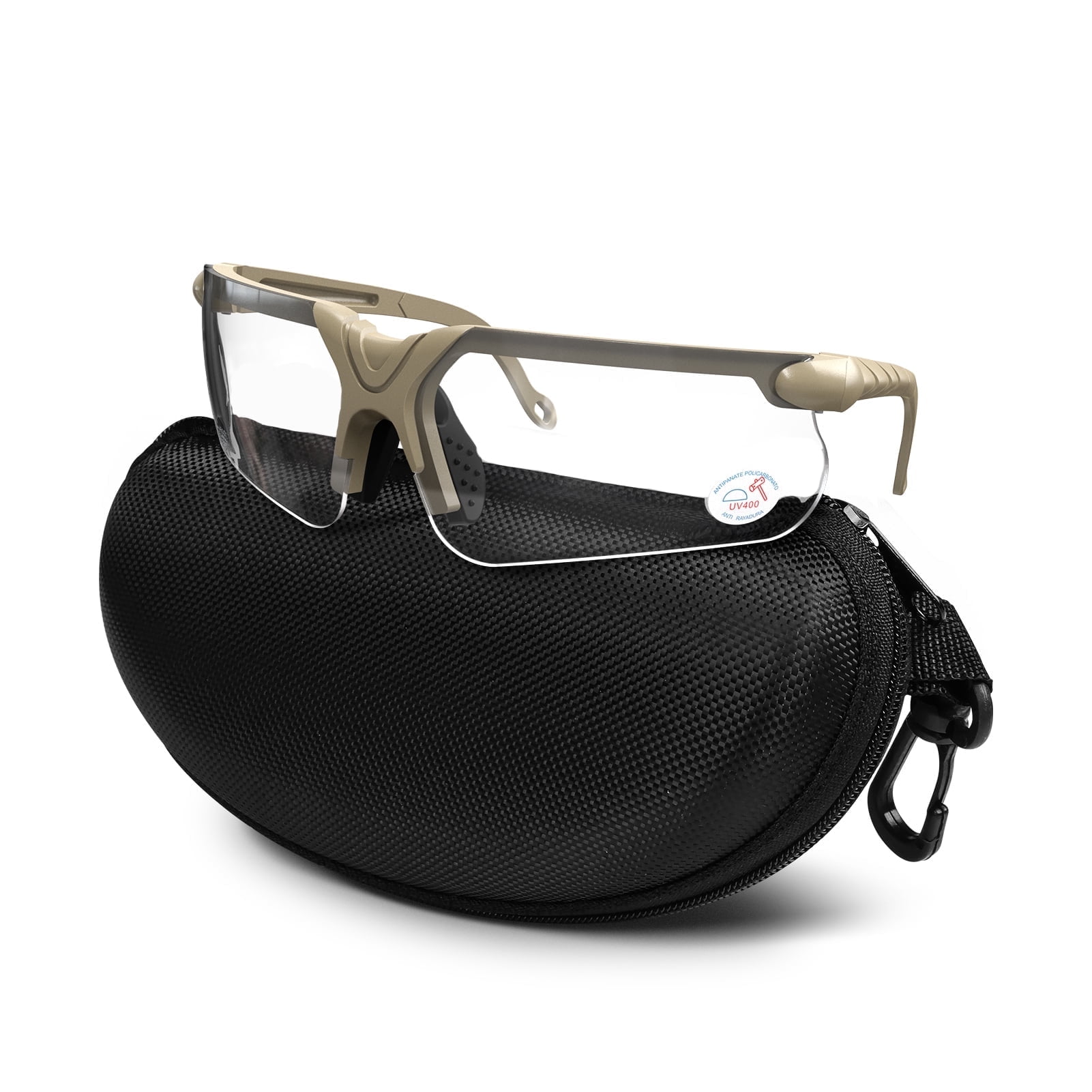 Xaegistac Shooting Glasses with Case Anti Fog Hunting Safety Glasses ...
