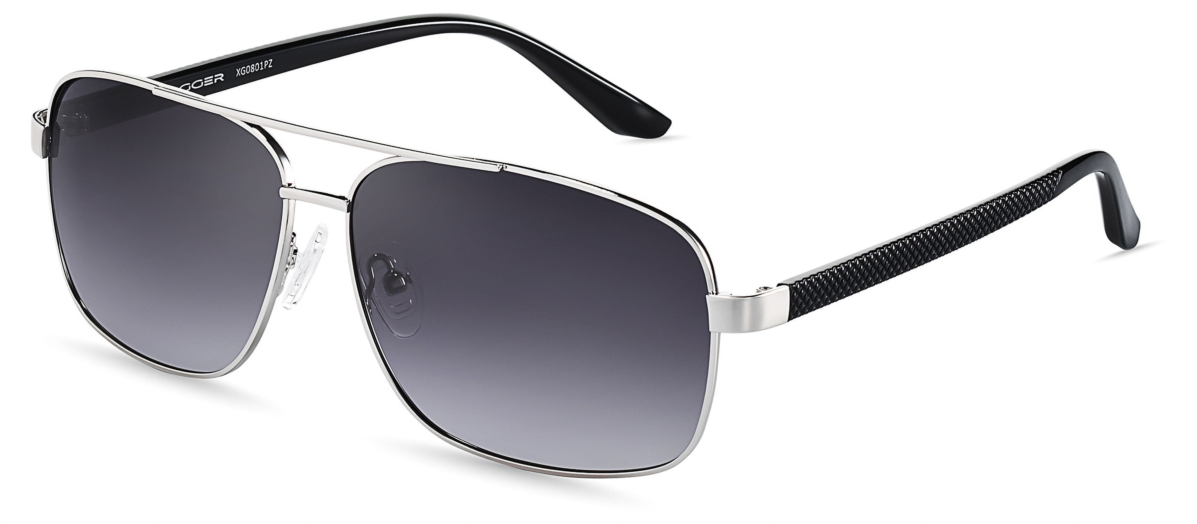 Xagger Polarized Square Aviator Sunglasses For Men Classic Driving