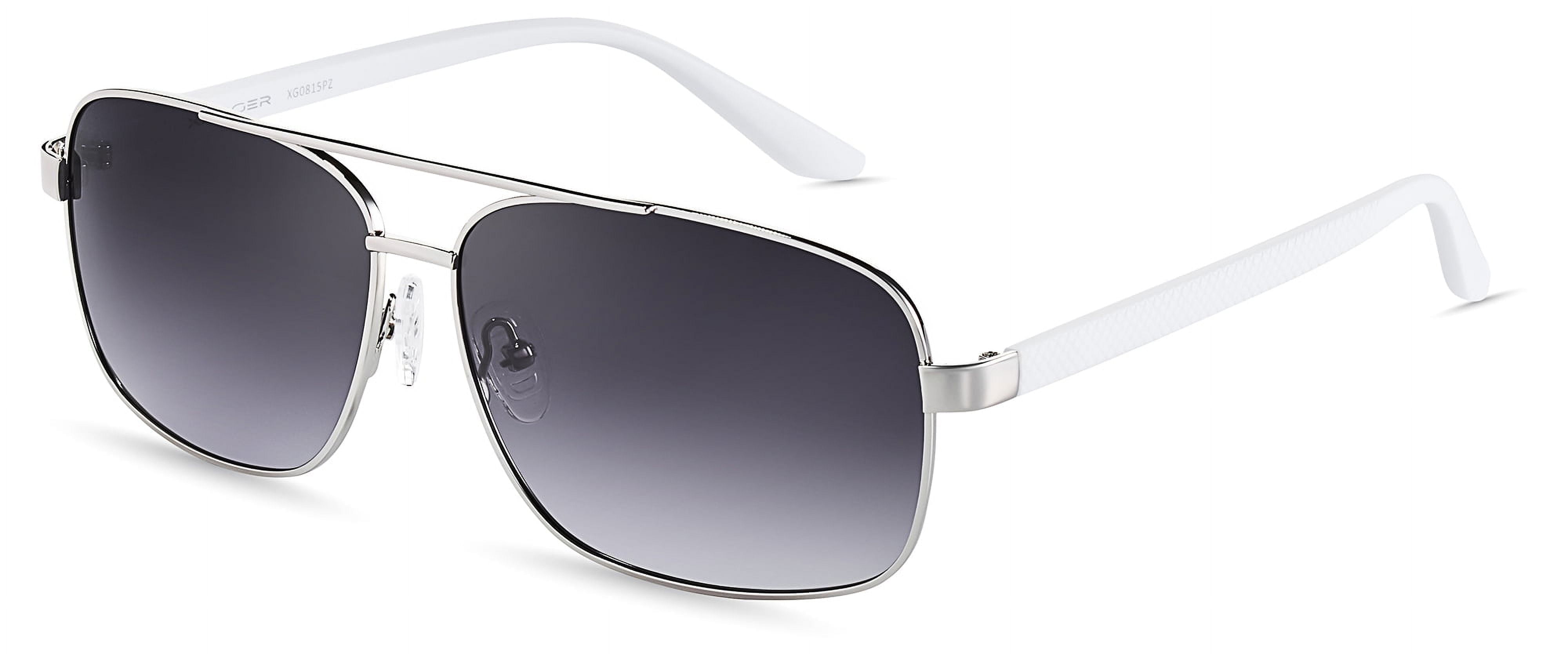 Xagger Polarized Square Aviator Sunglasses for Men Classic Driving ...