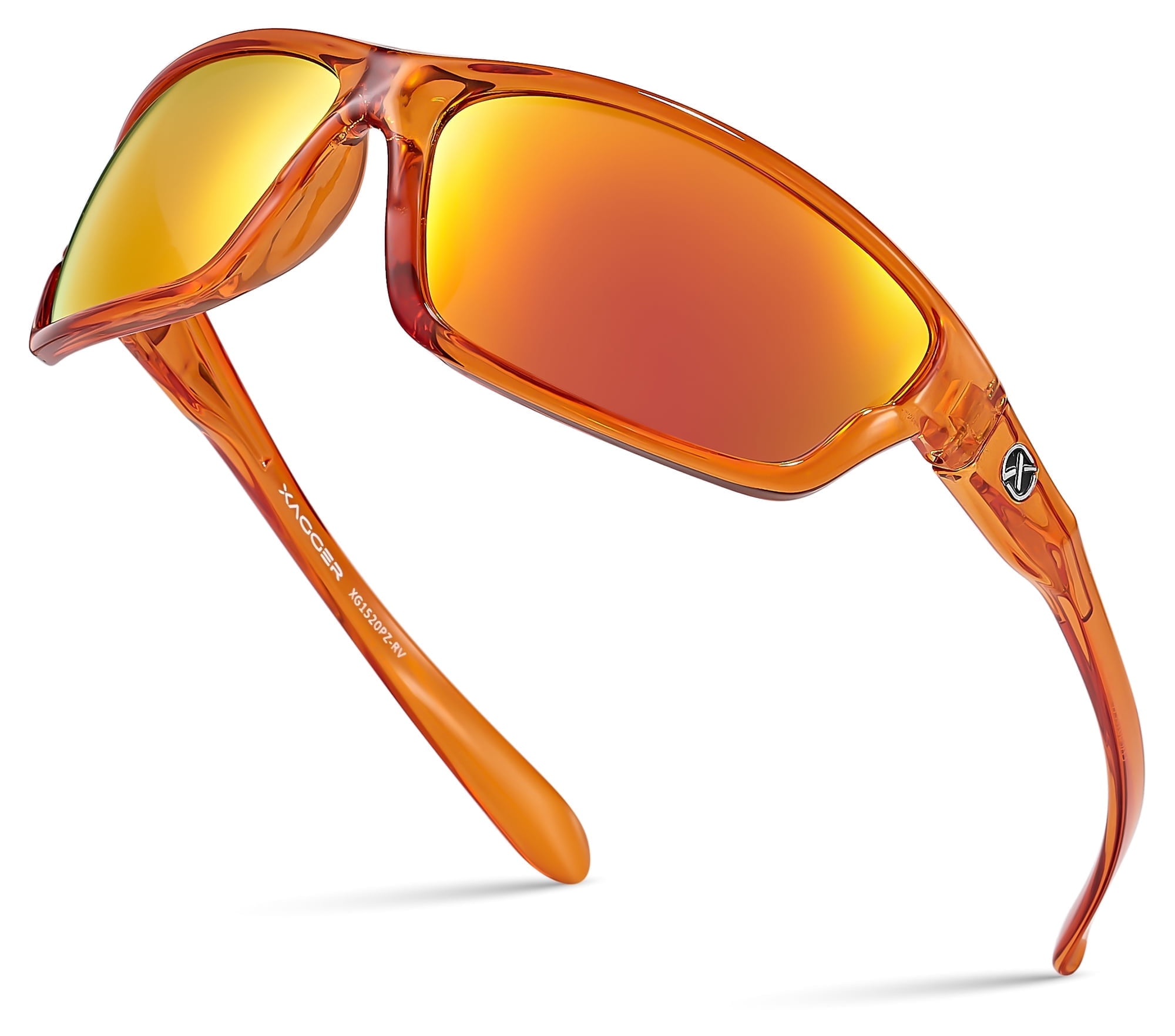 Xagger Wrap Around Polarized Sports Sunglasses for Men Women TR90 Frame ...