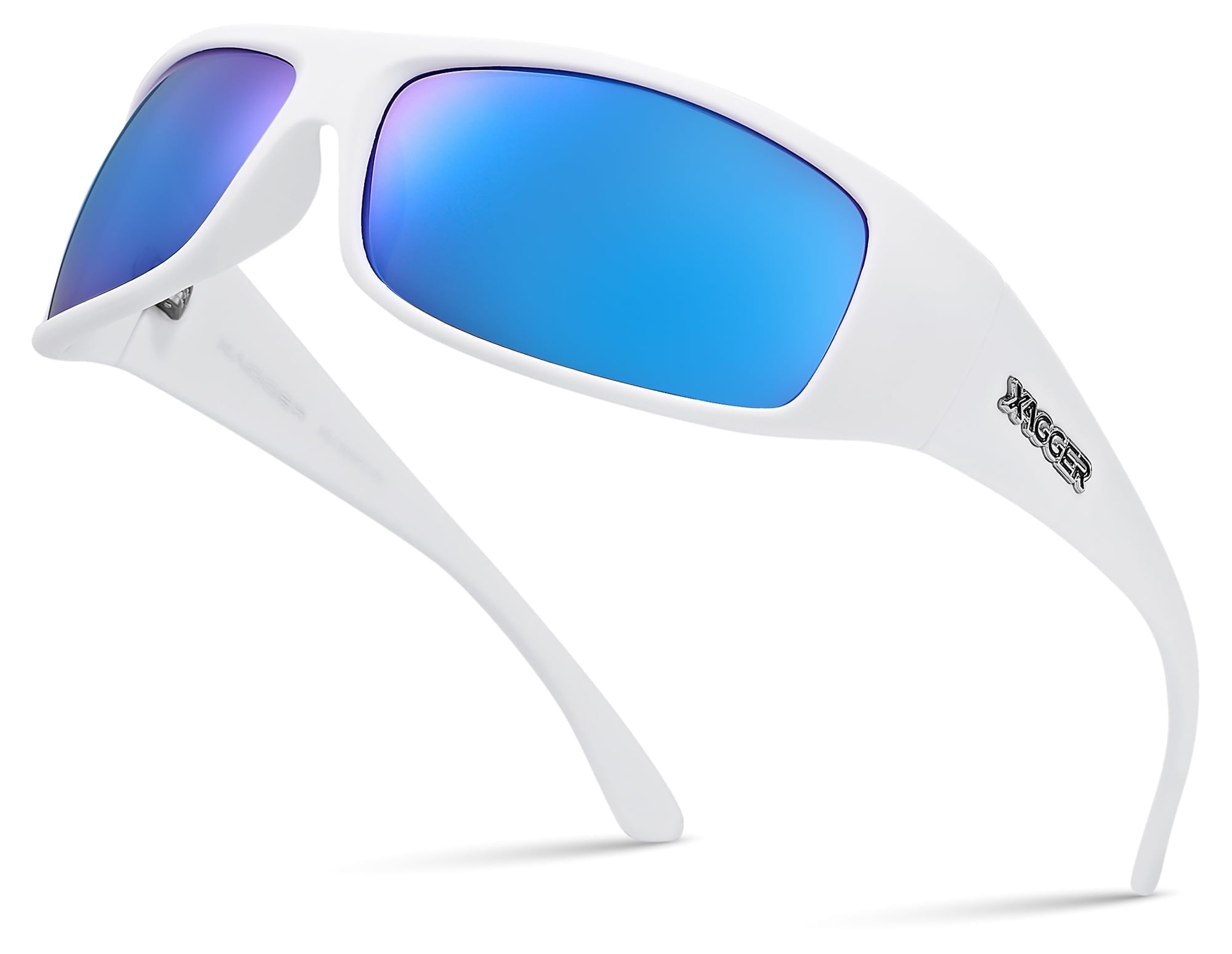 Xagger Polarized Wrap Around Sunglasses for Men Women Sports Driving ...