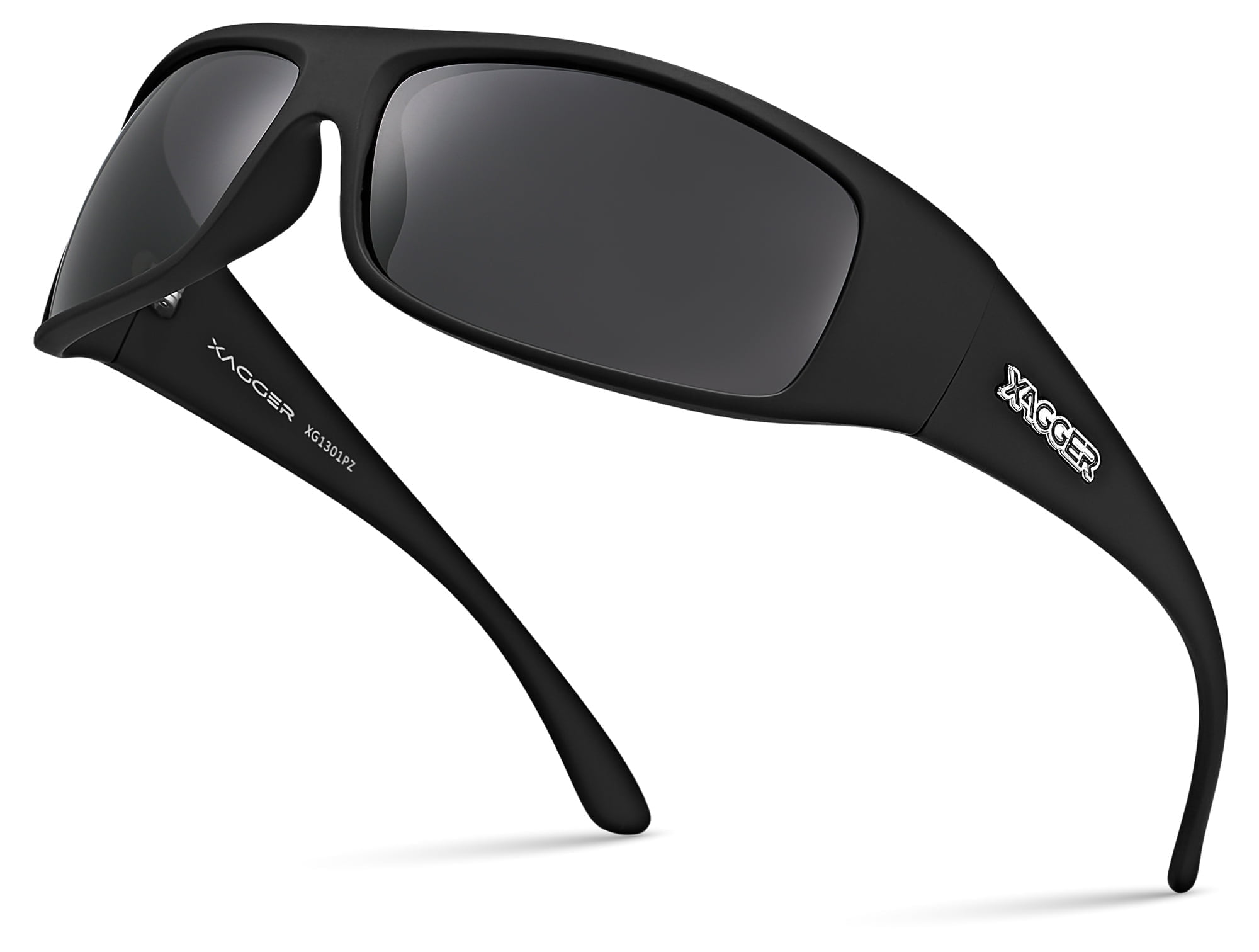 Xagger Polarized Wrap Around Sunglasses for Men Women UV400 Anti-Glare ...