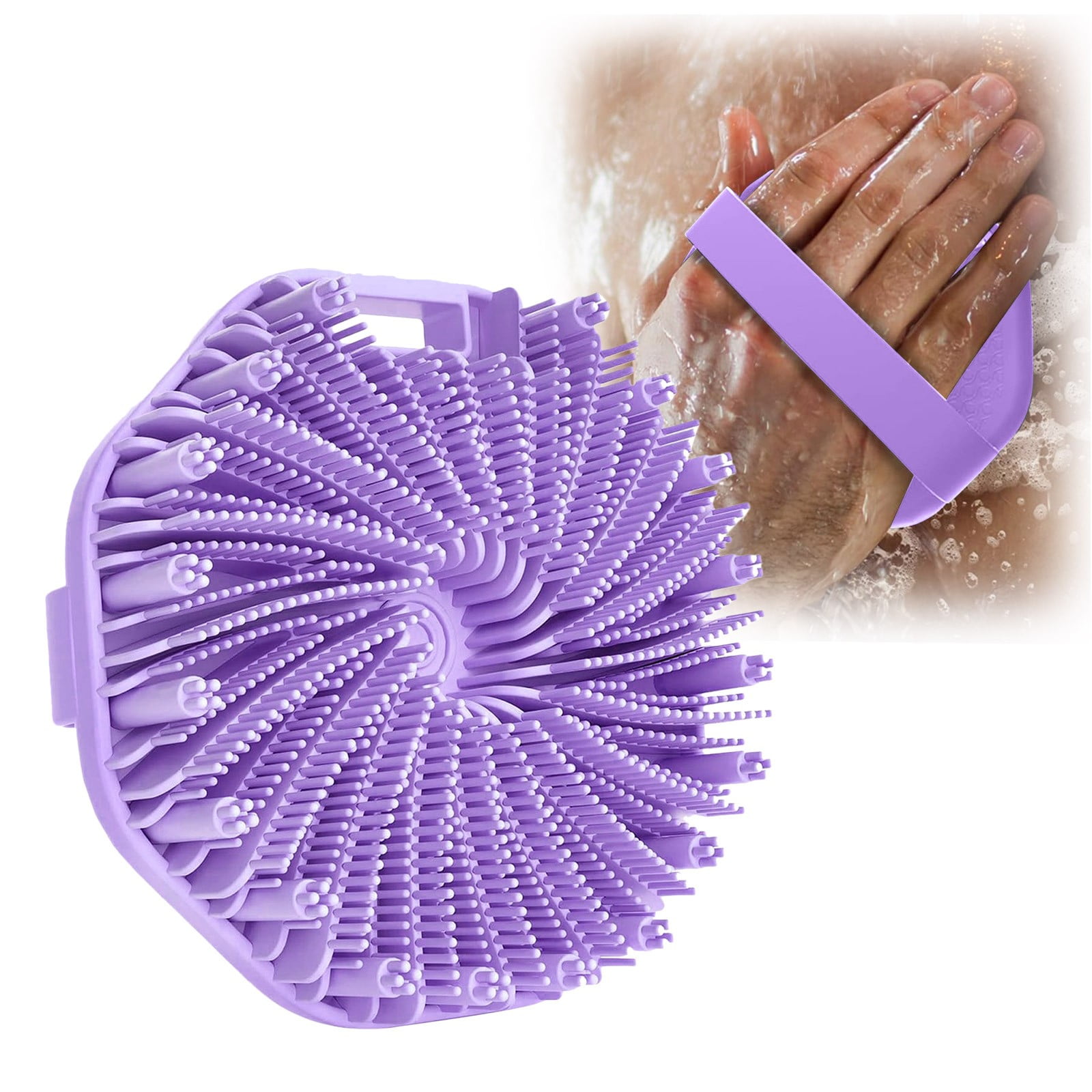 Xaiewey Silicone Body Scrubber, Exfoliating Body Wash Scrubbers ...